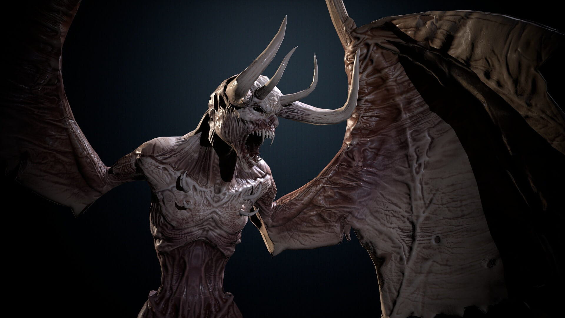 Flying Demon 1 Game Ready - 3D Model by andryuha1981