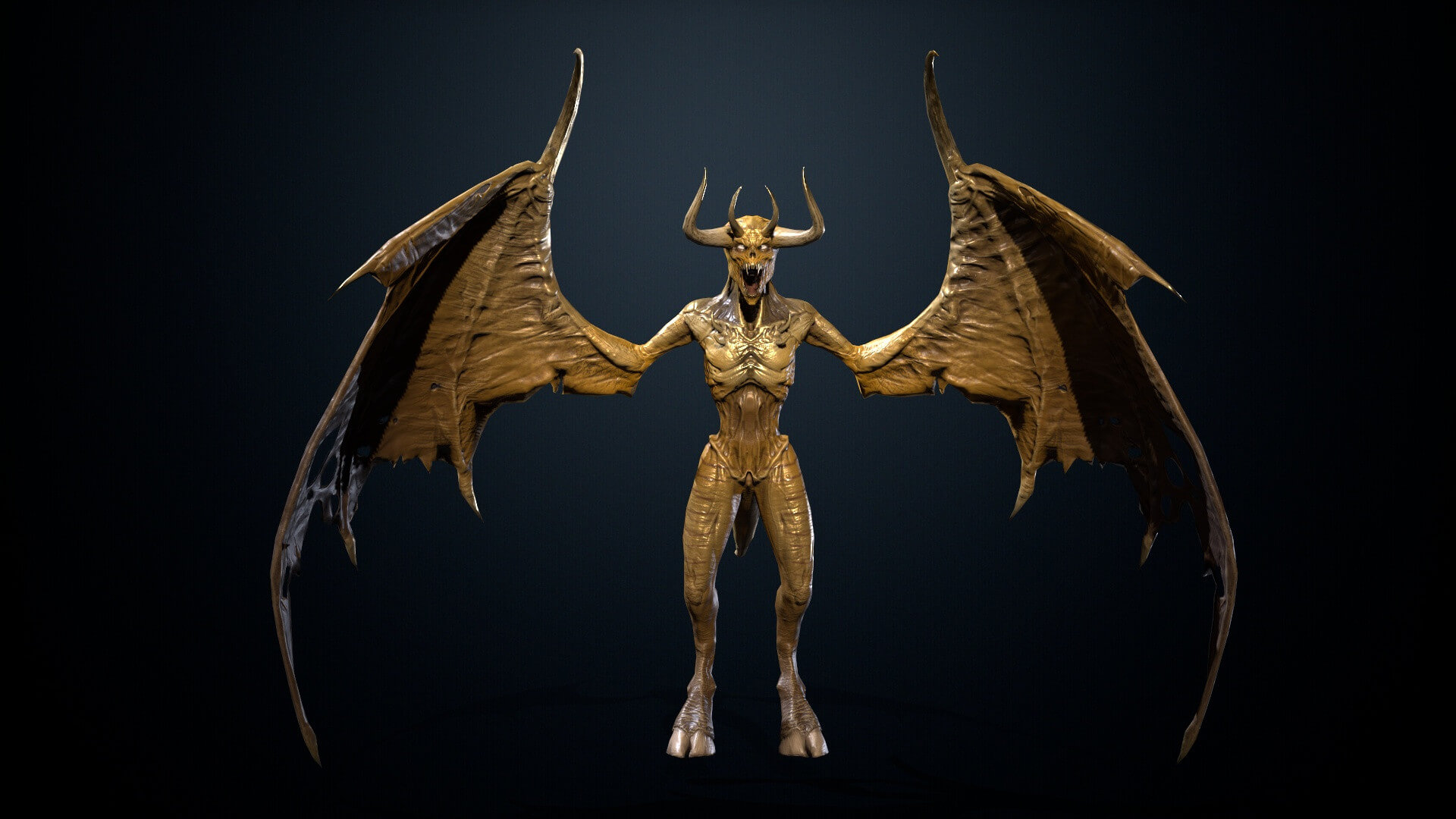 Flying Demon 1 Game Ready - 3D Model by andryuha1981