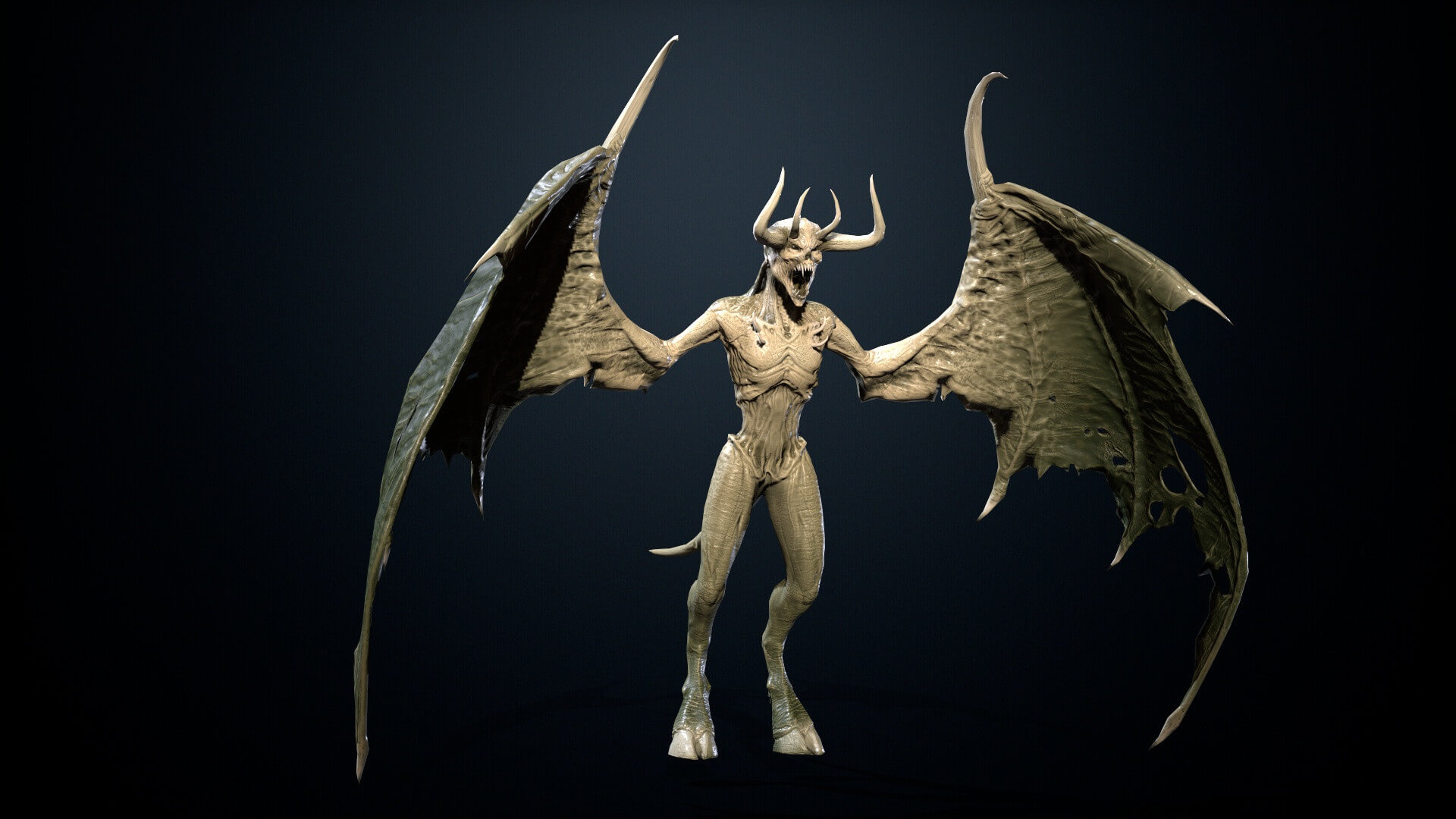 Flying Demon 1 Game Ready - 3D Model by andryuha1981