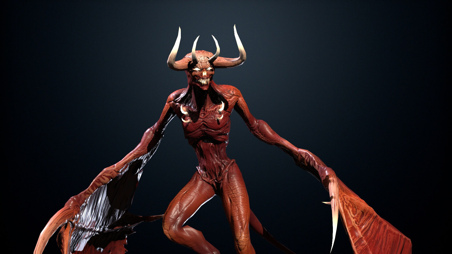 Flying Demon 1 Game Ready - 3D Model by andryuha1981