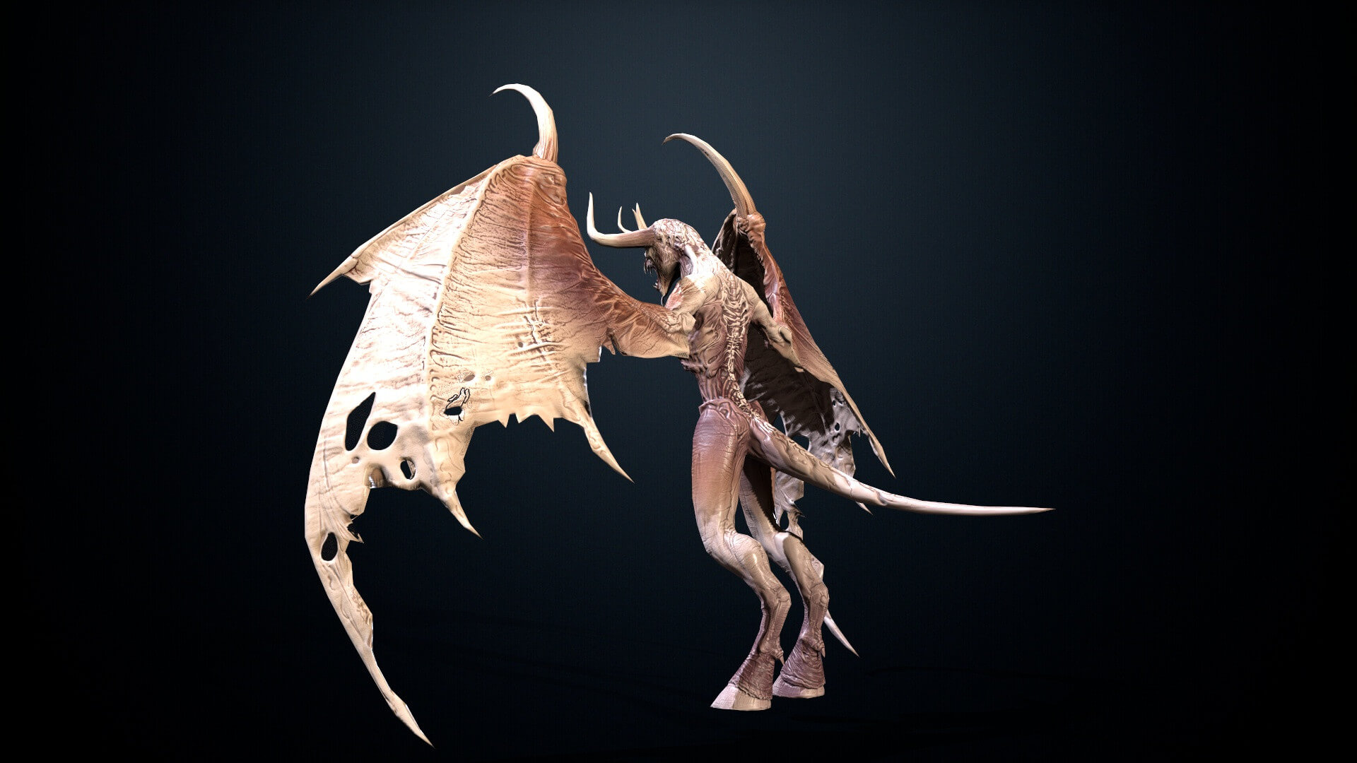Flying Demon 1 Game Ready - 3D Model by andryuha1981