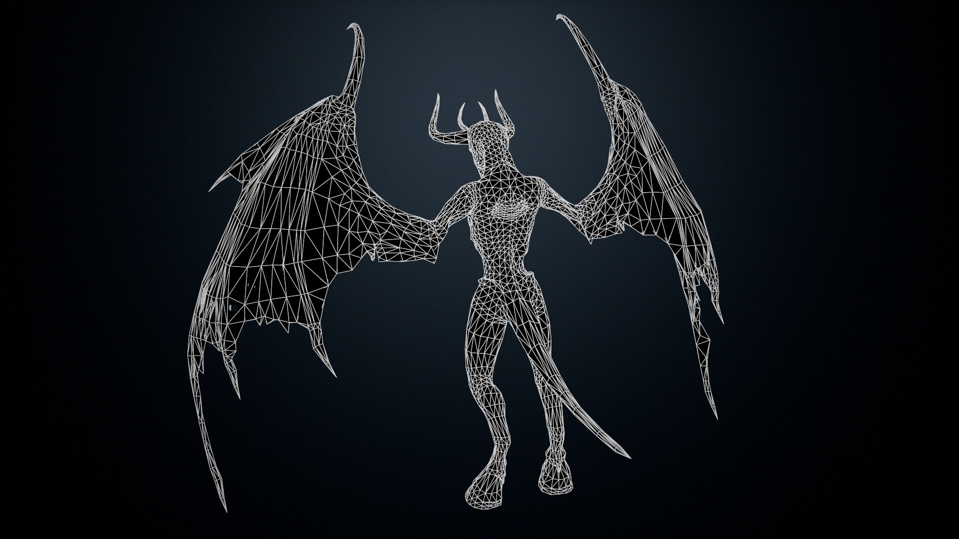 Flying Demon 1 Game Ready - 3D Model by andryuha1981