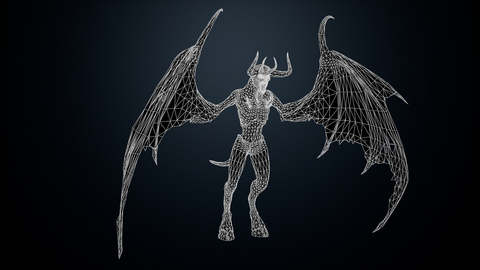 Flying Demon 1 Game Ready - 3D Model by andryuha1981