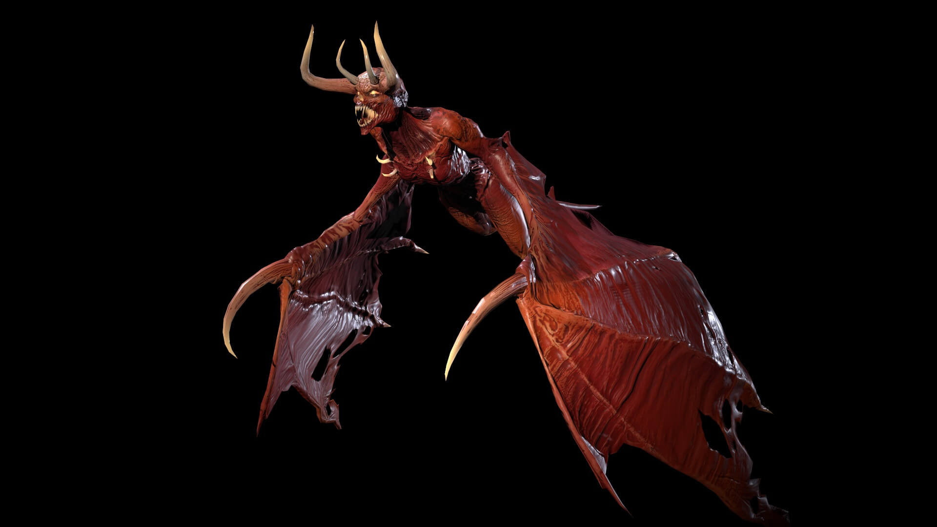 Flying Demon 1 Game Ready - 3D Model by andryuha1981