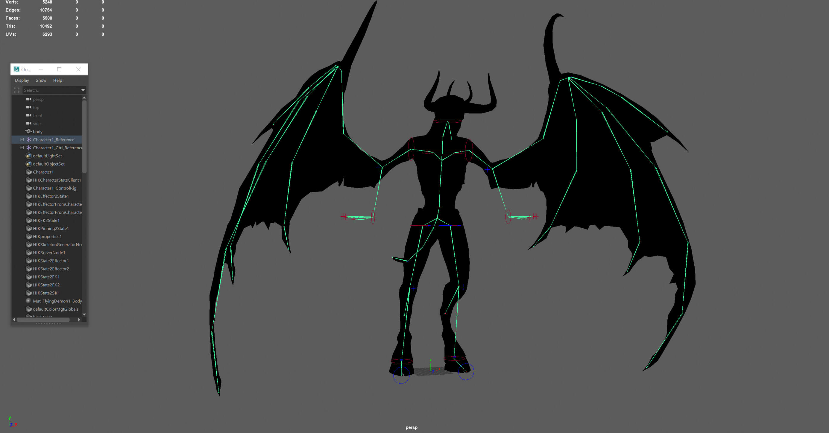 Flying Demon 1 Game Ready - 3D Model by andryuha1981