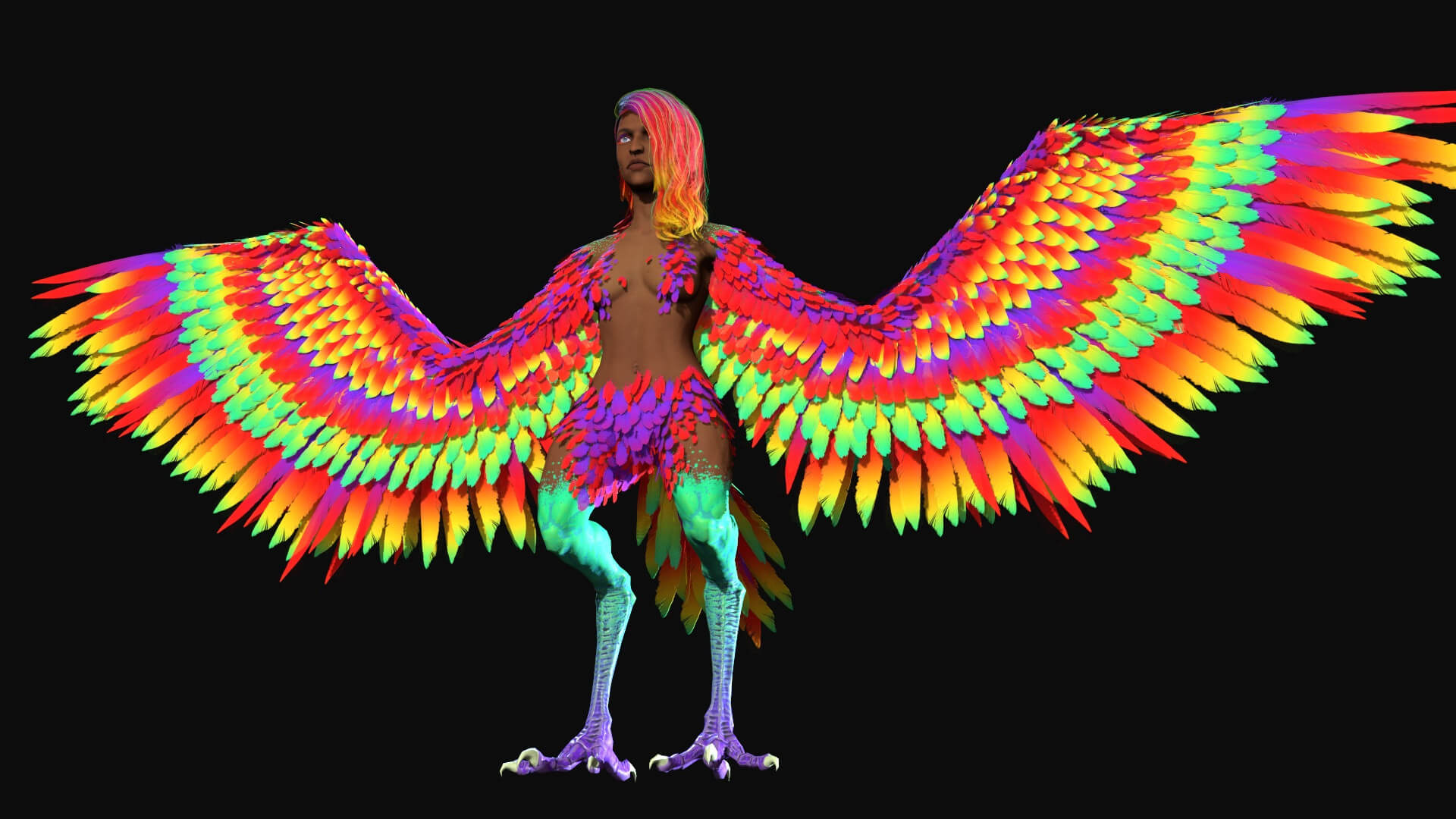 Harpy Game Ready - 3D Model by andryuha1981