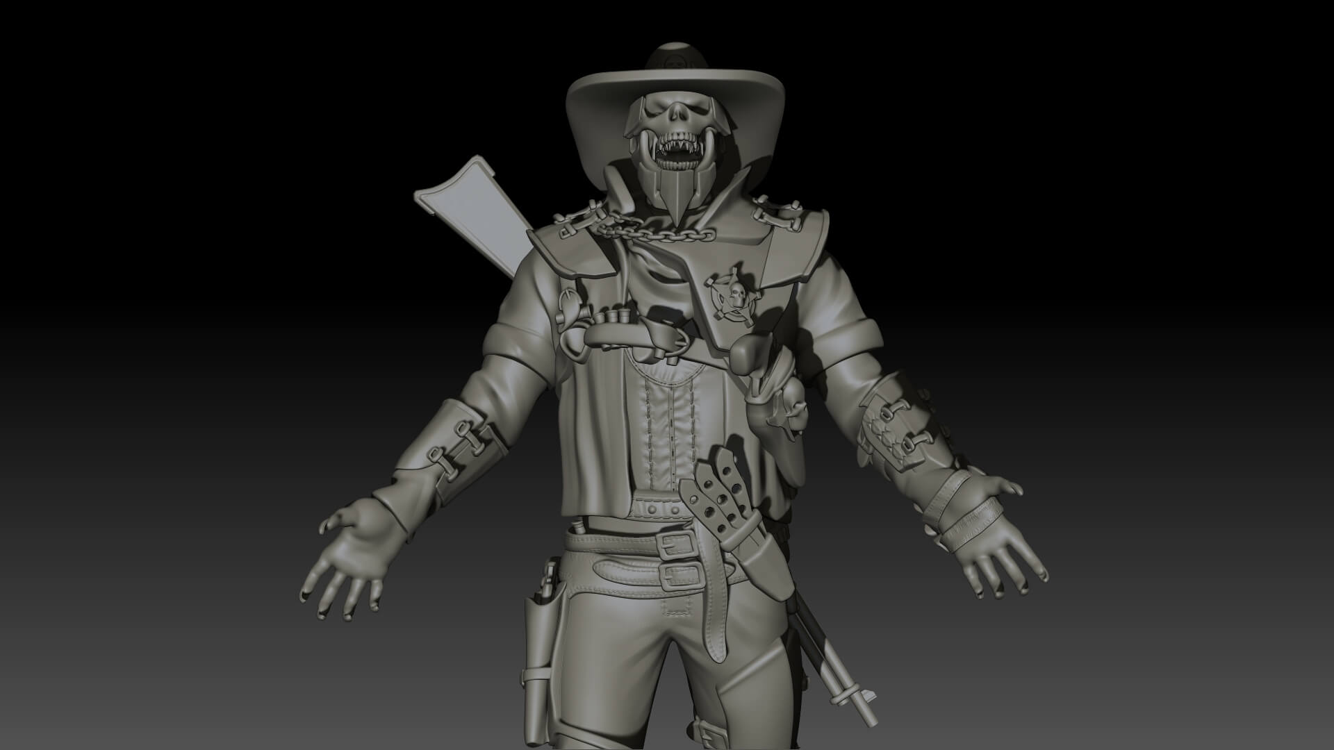 Hell Sheriff High Poly for 3D Print by andryuha1981