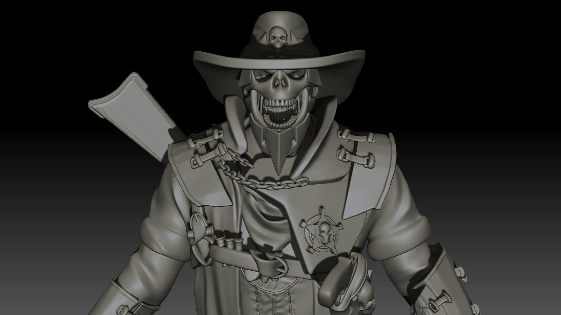Hell Sheriff High Poly for 3D Print by andryuha1981
