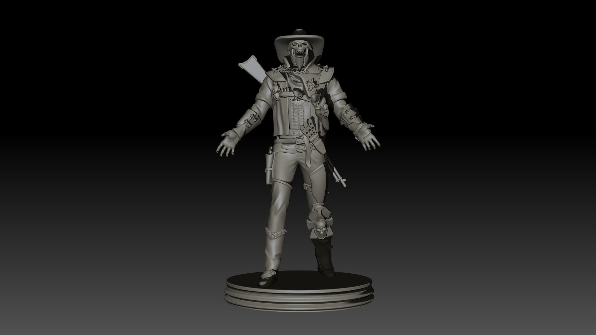 Hell Sheriff High Poly for 3D Print by andryuha1981