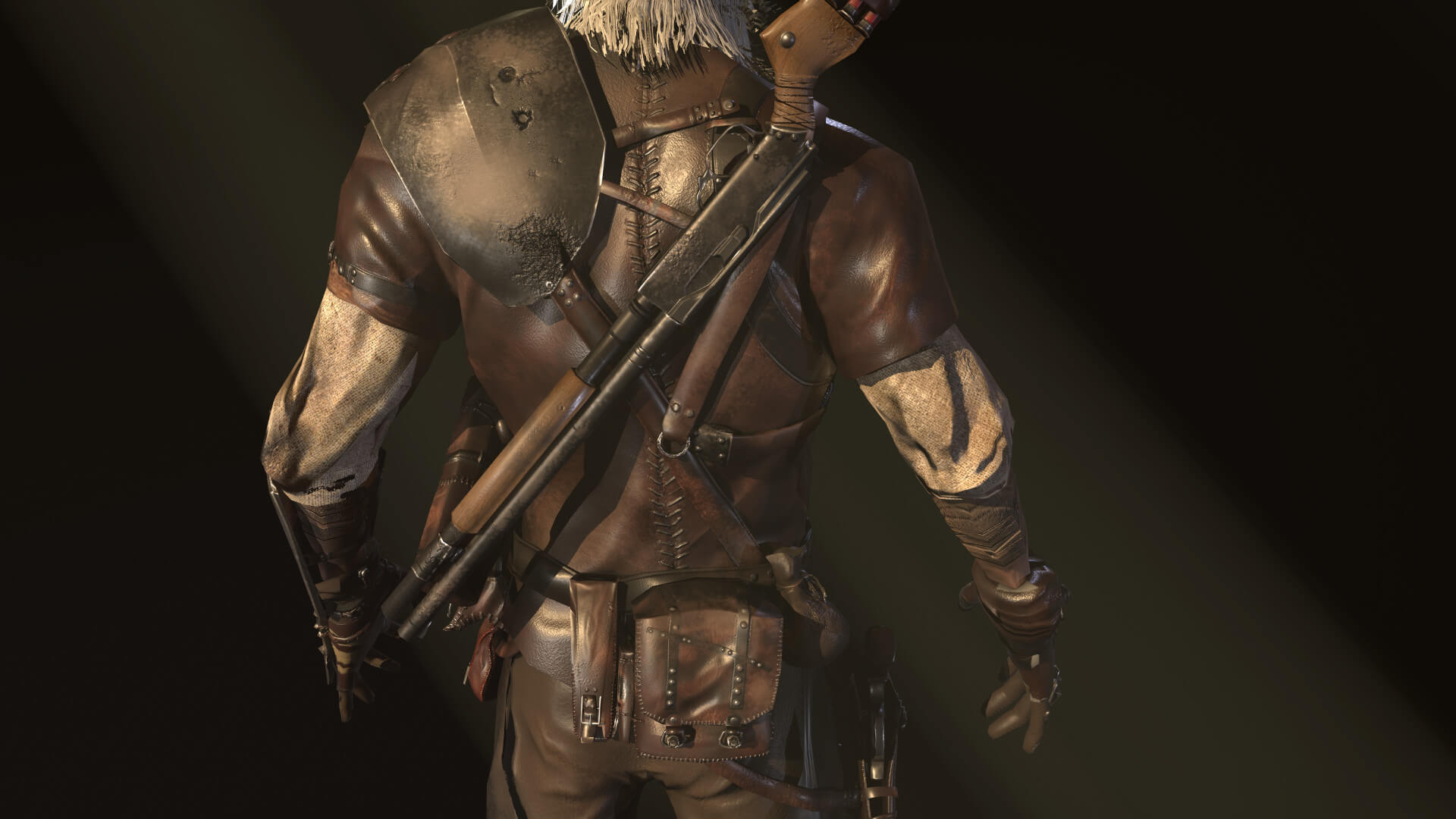Hellish Sheriff Game Ready - 3D Model by andryuha1981