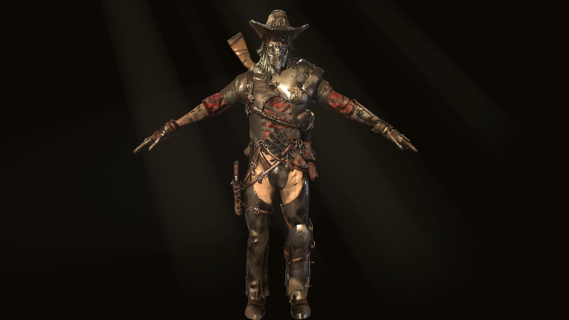 Hellish Sheriff Game Ready - 3D Model by andryuha1981
