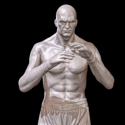 KickBoxer Game Ready - 3D Model by andryuha1981