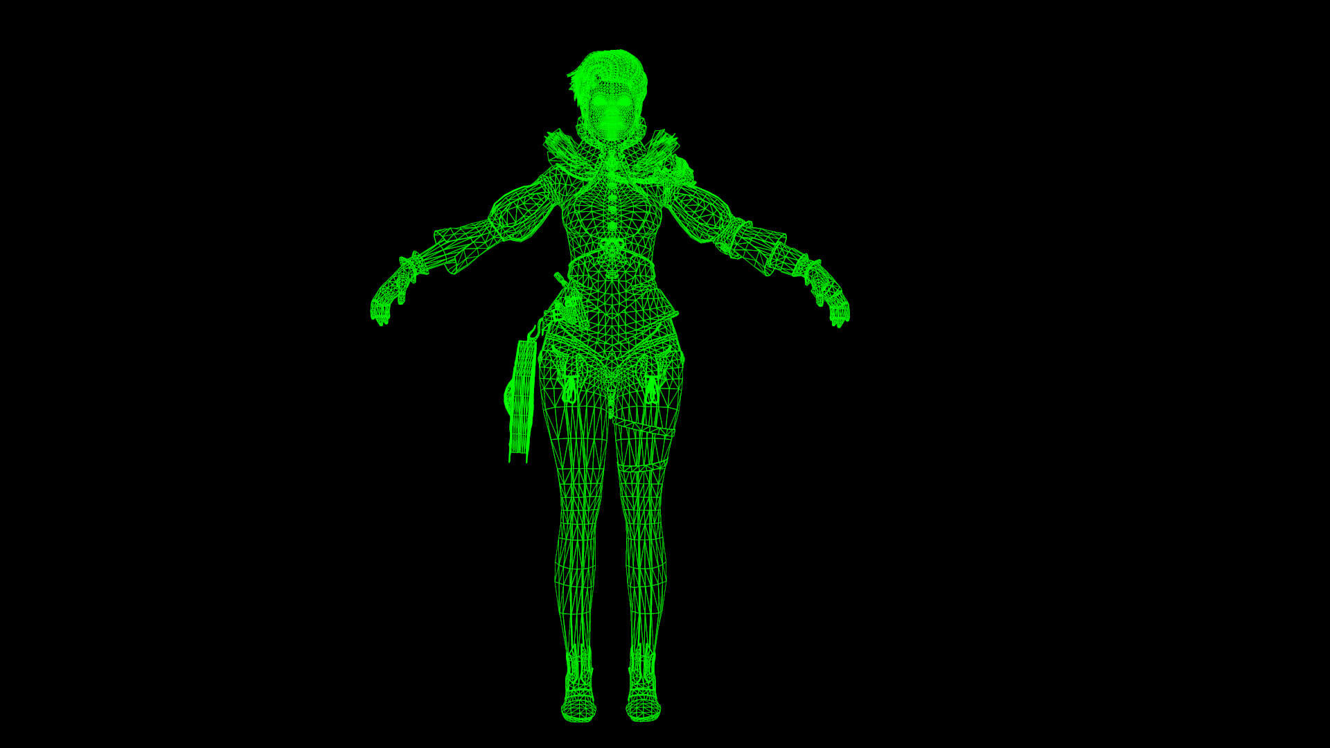 Mage Girl 4 Set - 3D Model by andryuha1981