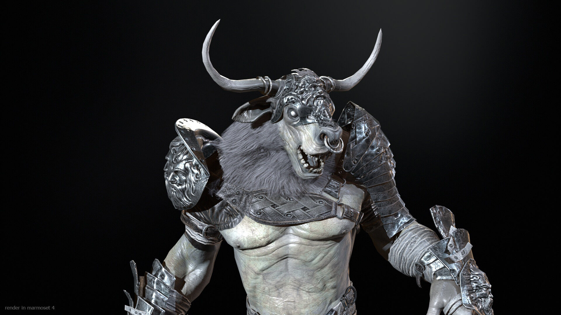 Minotaur Game Ready - 3D Model by andryuha1981
