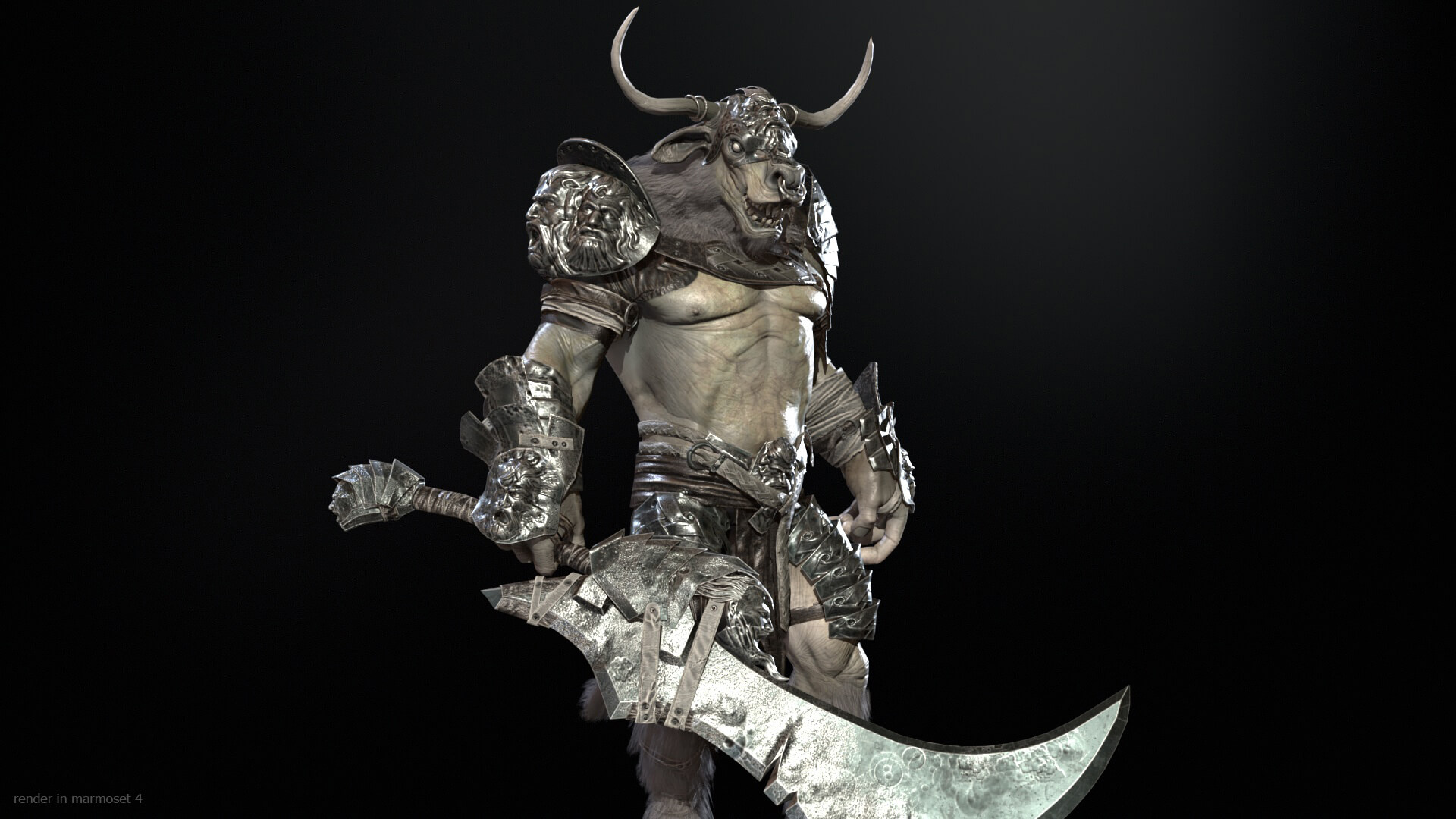 Minotaur Game Ready - 3D Model by andryuha1981