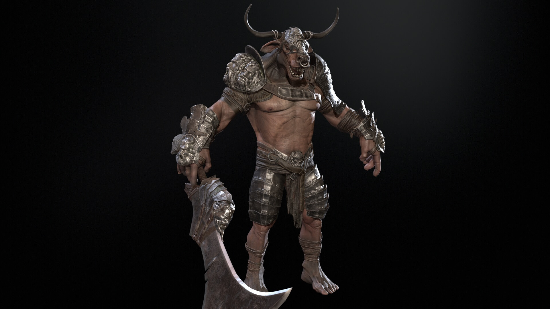 Minotaur Game Ready - 3D Model by andryuha1981