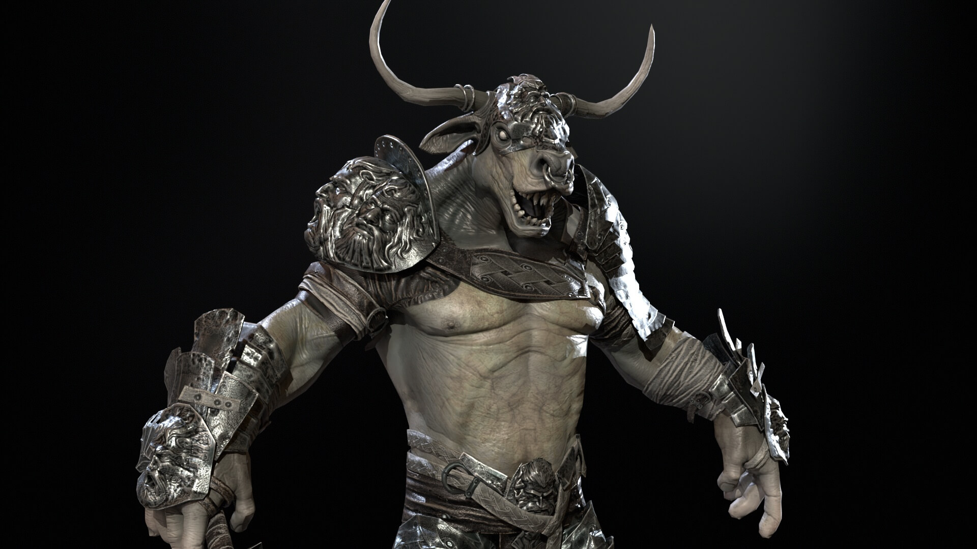 Minotaur Game Ready - 3D Model by andryuha1981