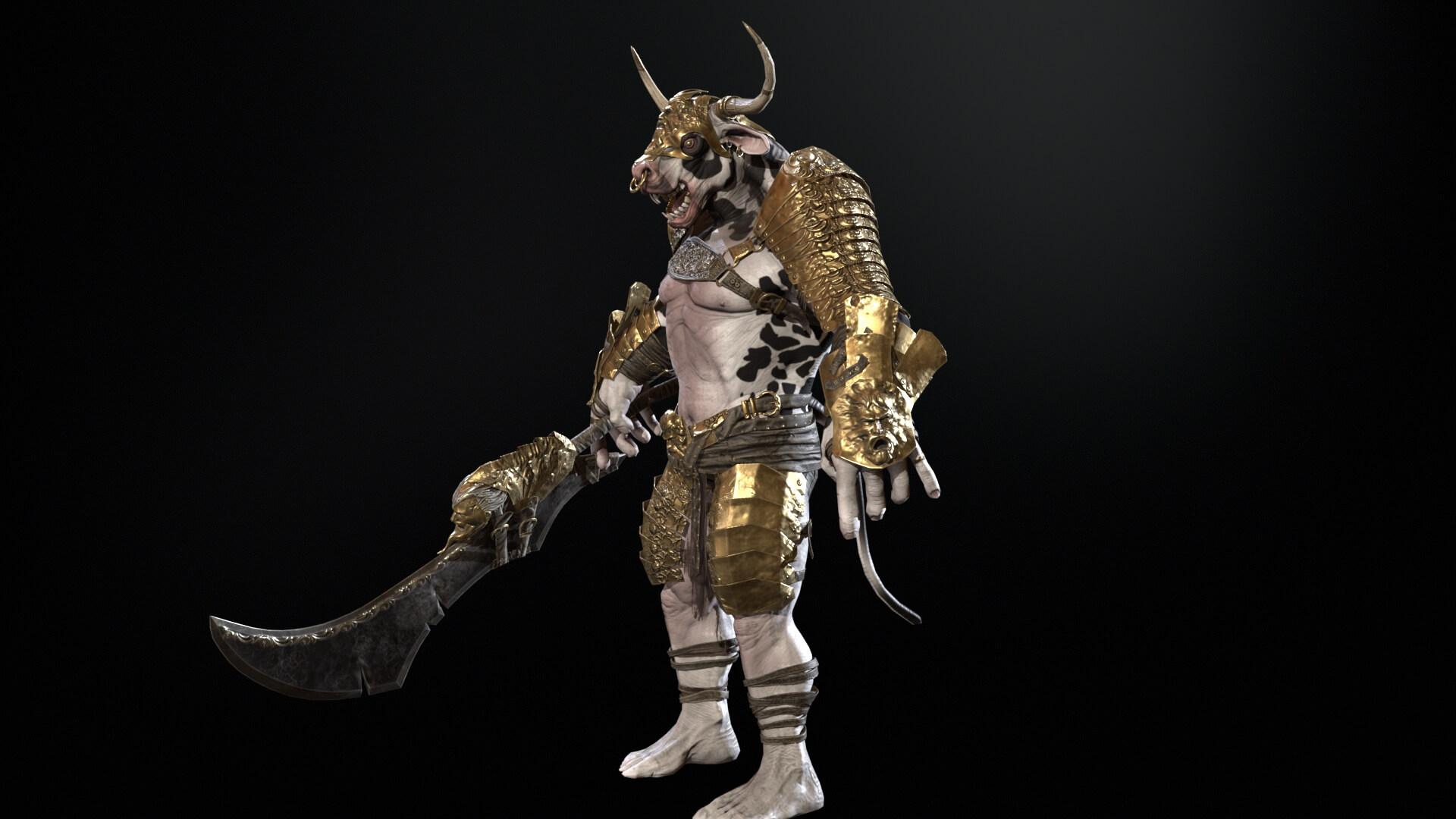 Minotaur Game Ready - 3D Model by andryuha1981