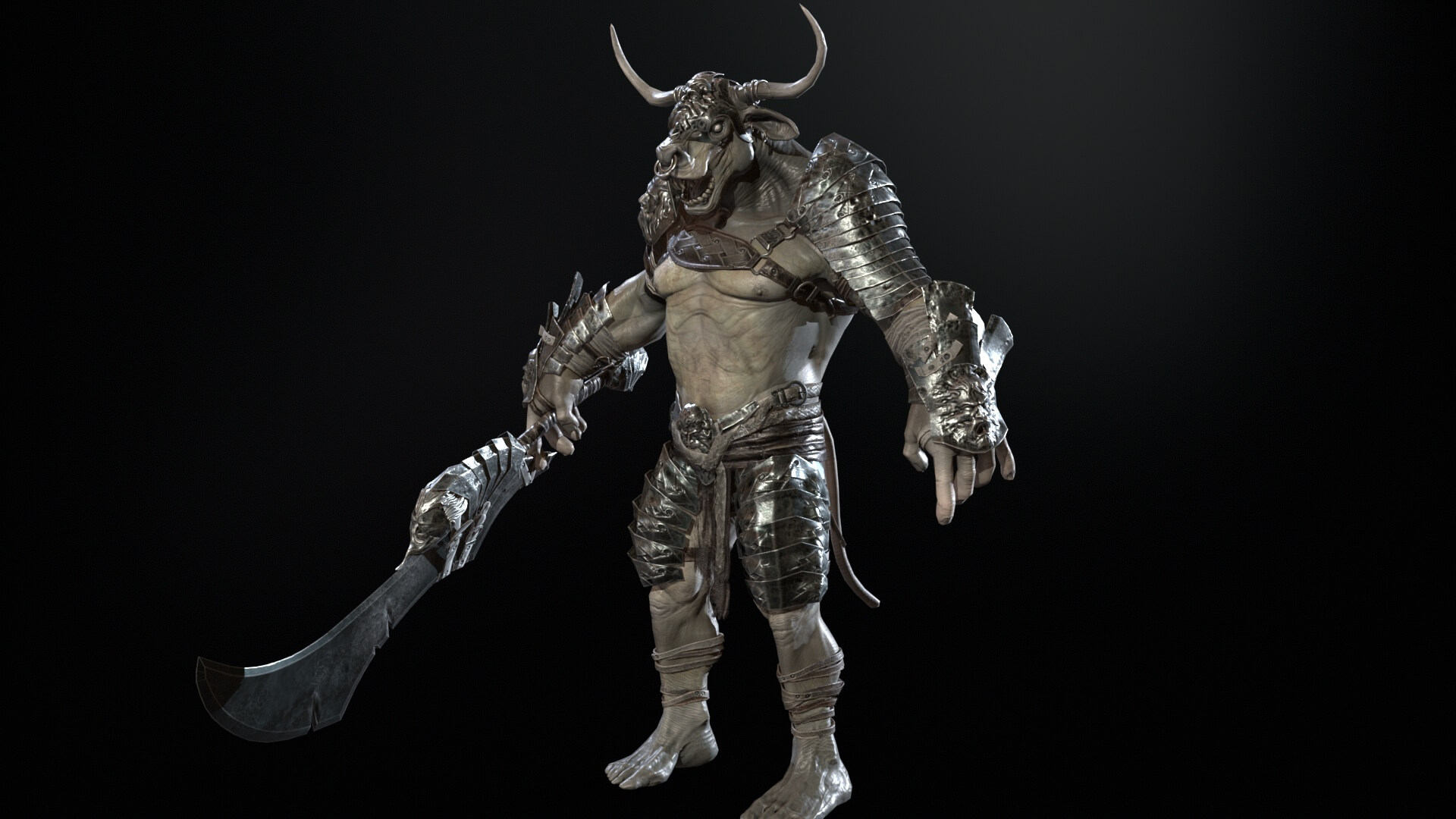 Minotaur Game Ready - 3D Model by andryuha1981