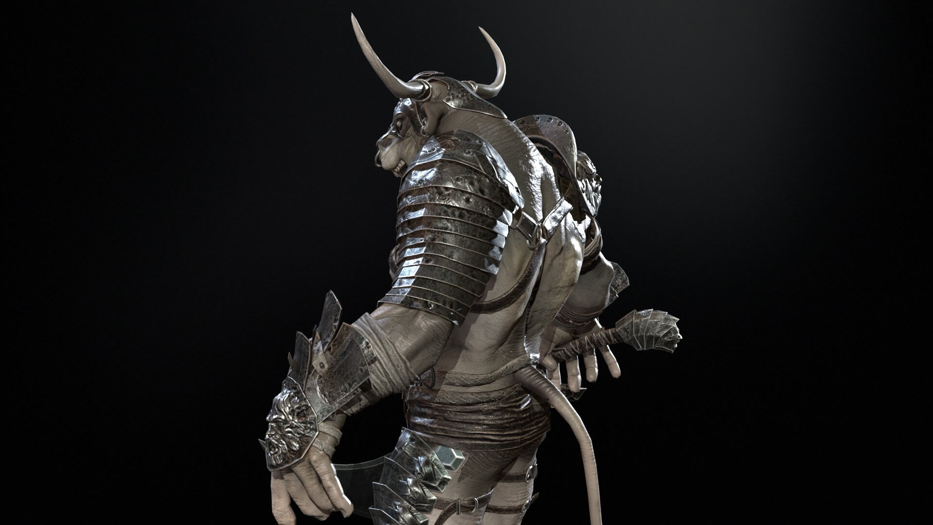 Minotaur Game Ready - 3D Model by andryuha1981