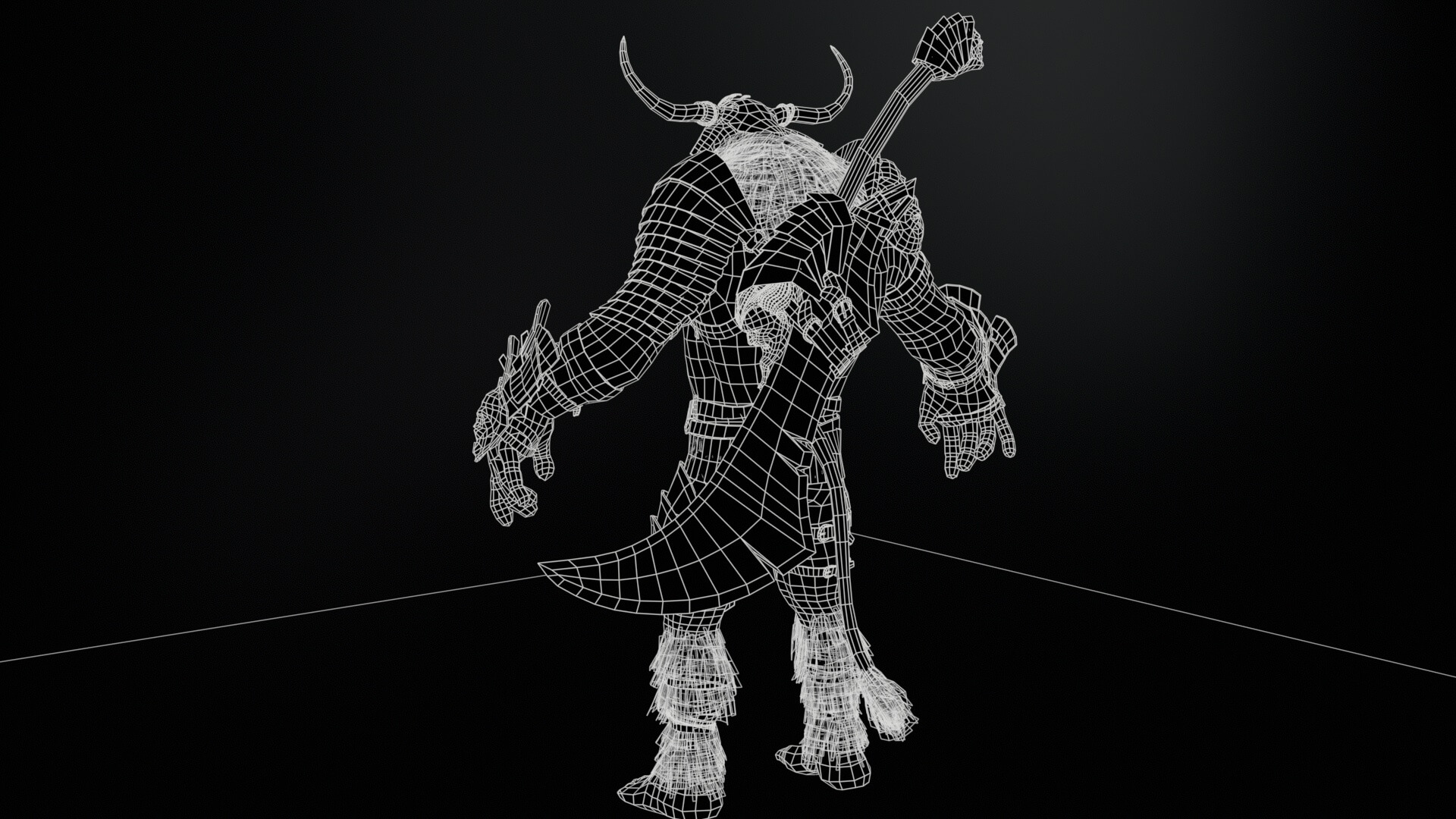 Minotaur Game Ready - 3D Model by andryuha1981