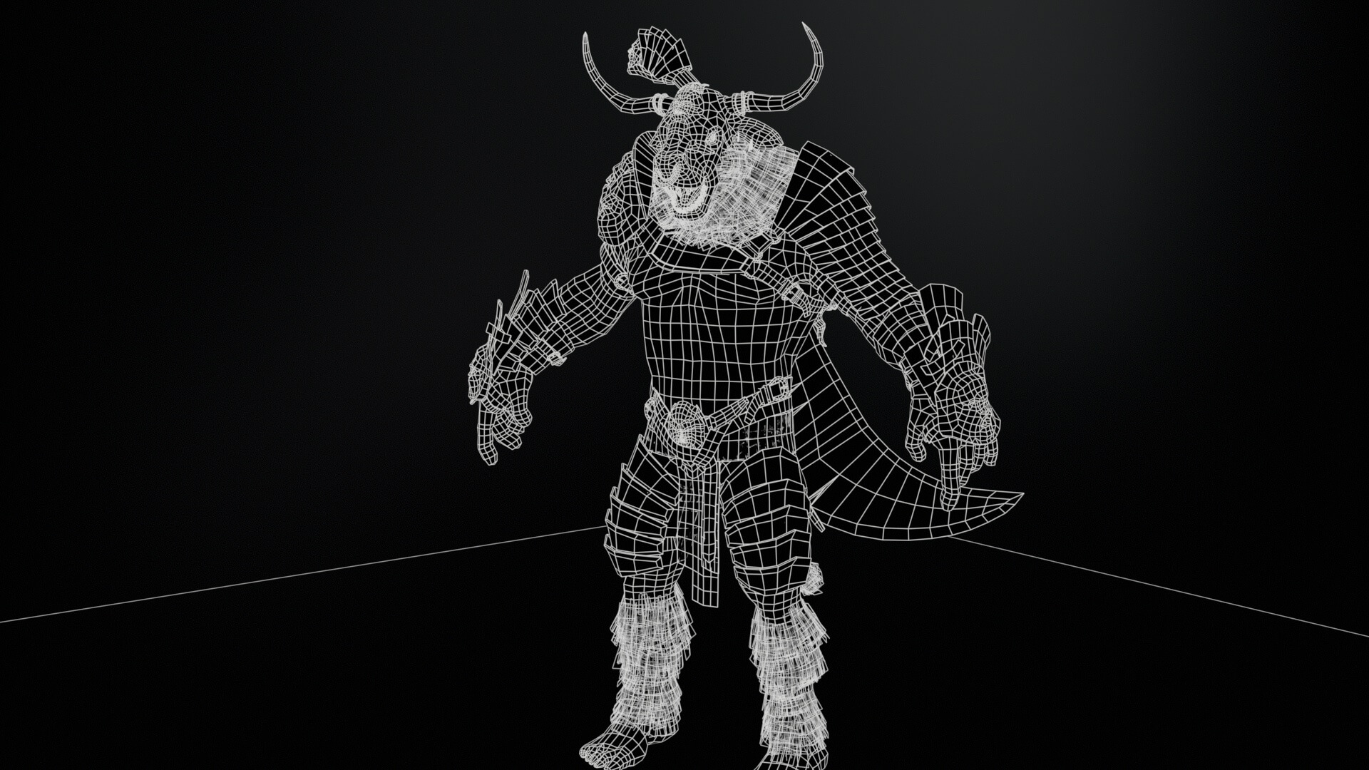 Minotaur Game Ready - 3D Model by andryuha1981
