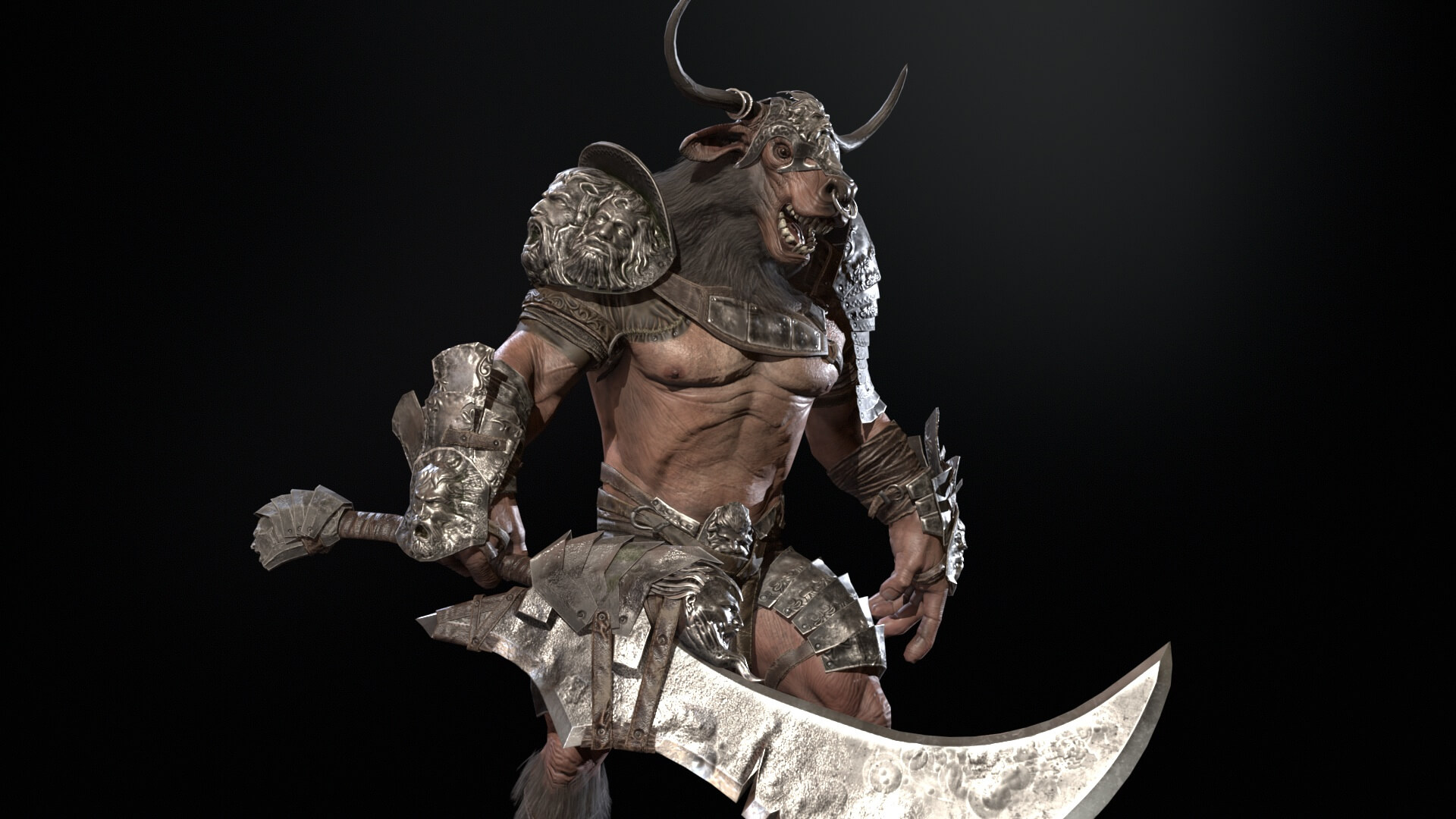 Minotaur Game Ready - 3D Model by andryuha1981