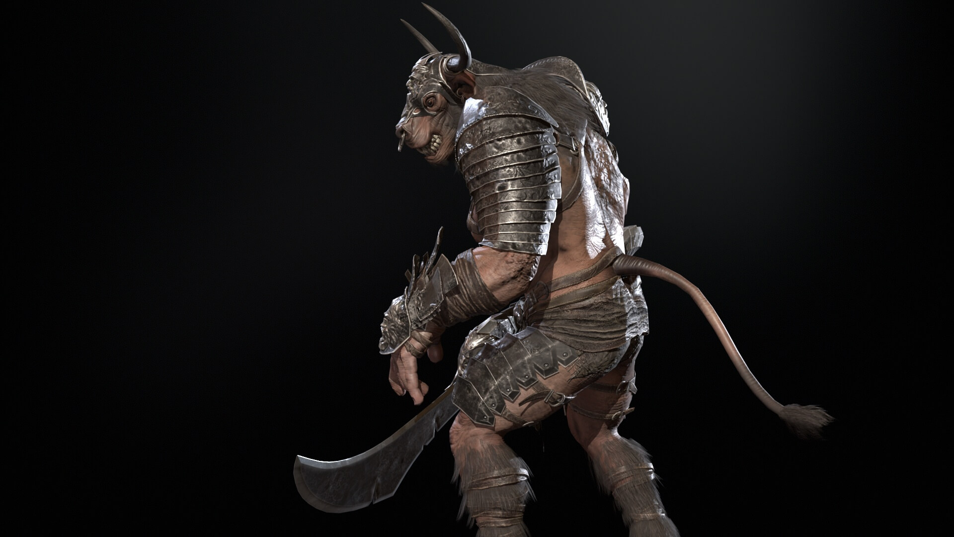 Minotaur Game Ready - 3D Model by andryuha1981