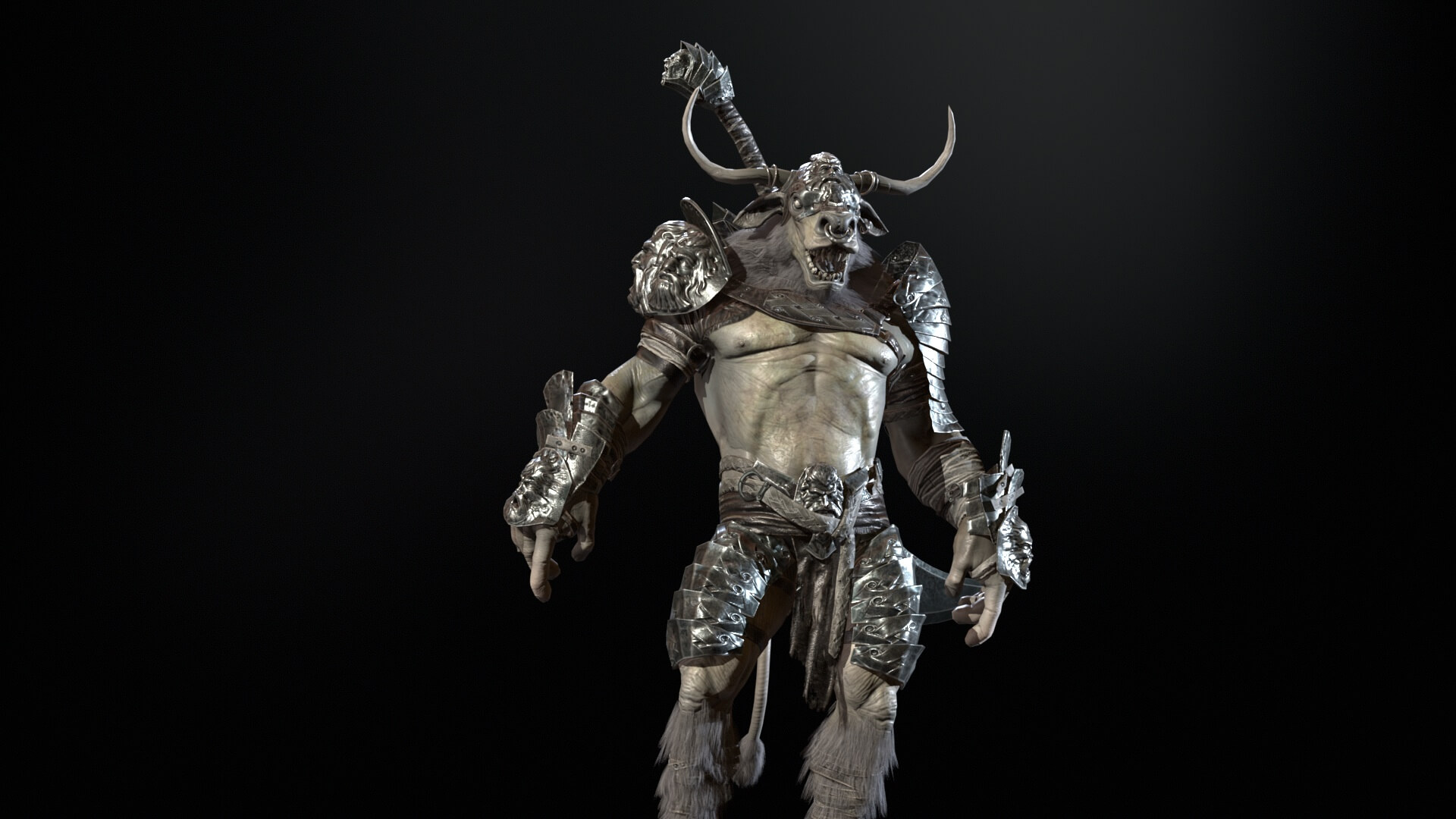 Minotaur Game Ready - 3D Model by andryuha1981