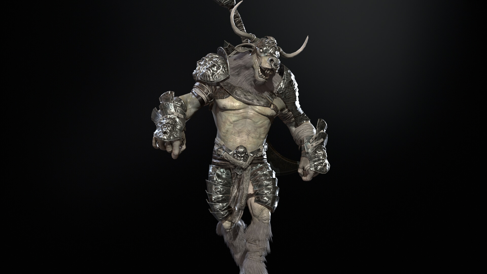Minotaur Game Ready - 3D Model by andryuha1981