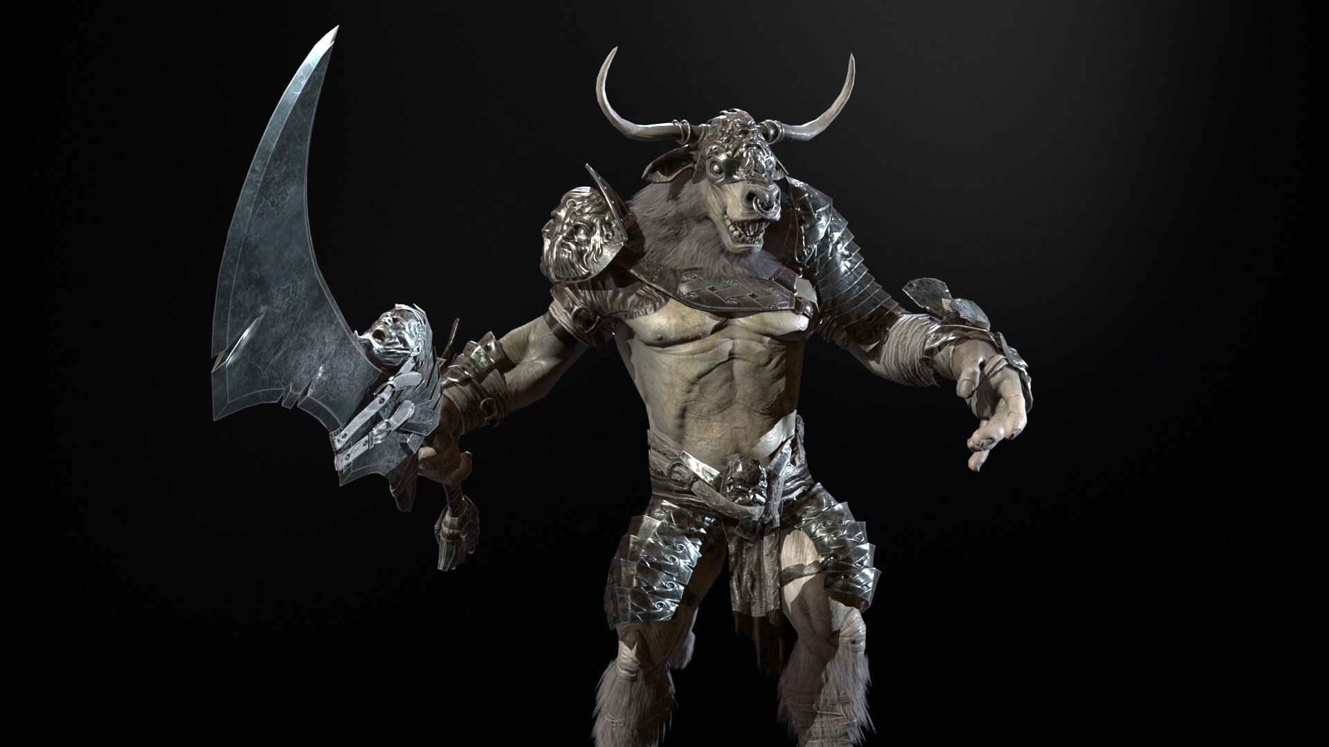 Minotaur Game Ready - 3D Model by andryuha1981
