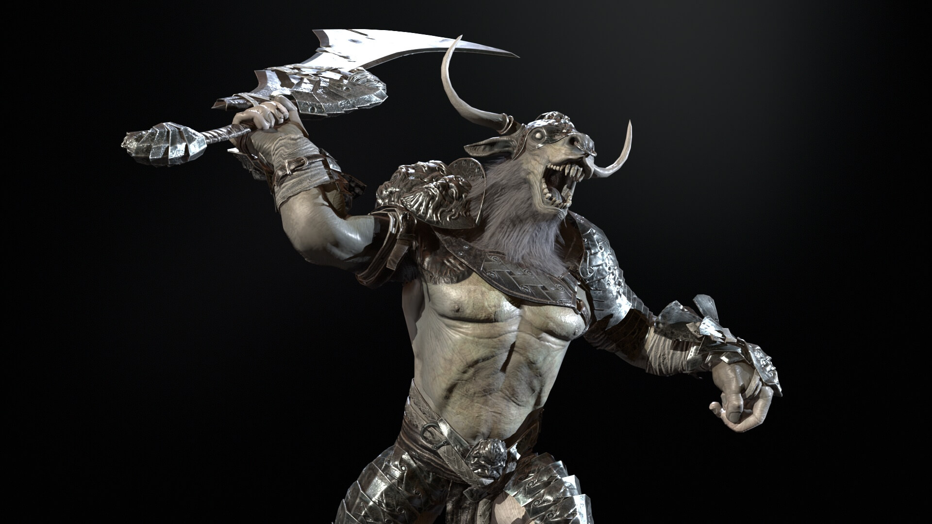 Minotaur Game Ready - 3D Model by andryuha1981