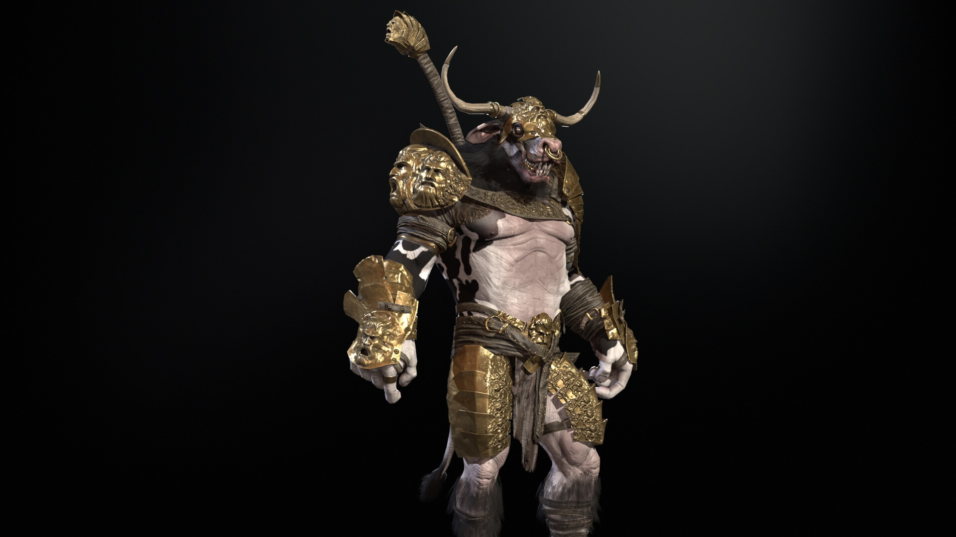 Minotaur Game Ready - 3D Model by andryuha1981
