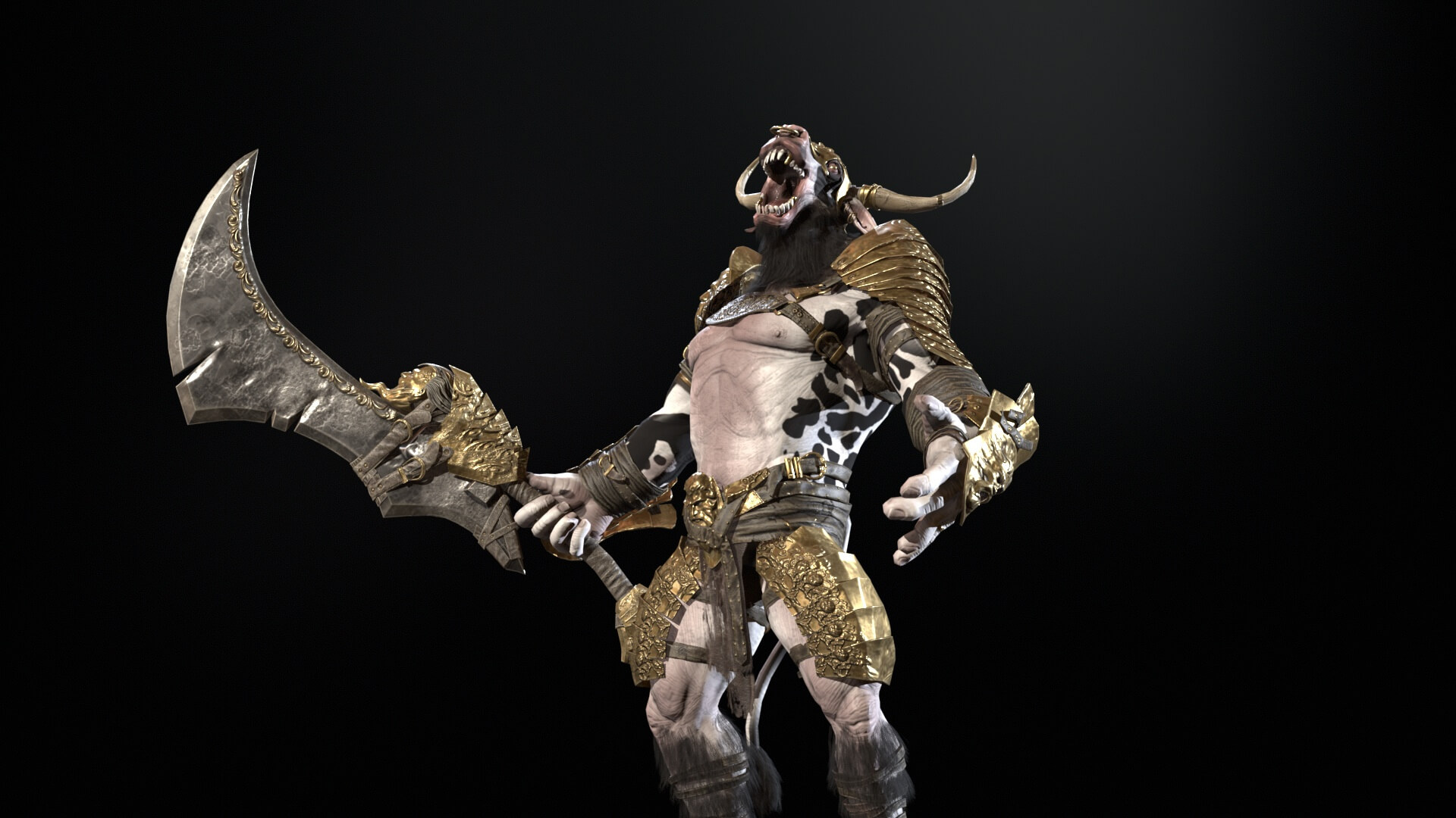 Minotaur Game Ready - 3D Model by andryuha1981
