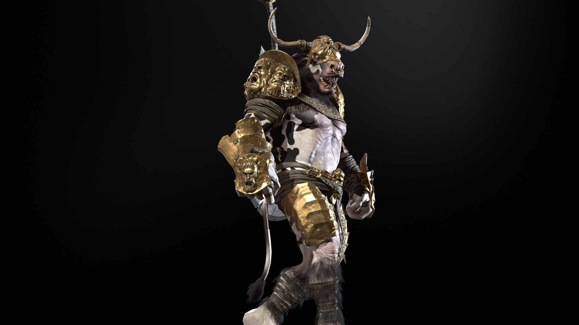 Minotaur Game Ready - 3D Model by andryuha1981