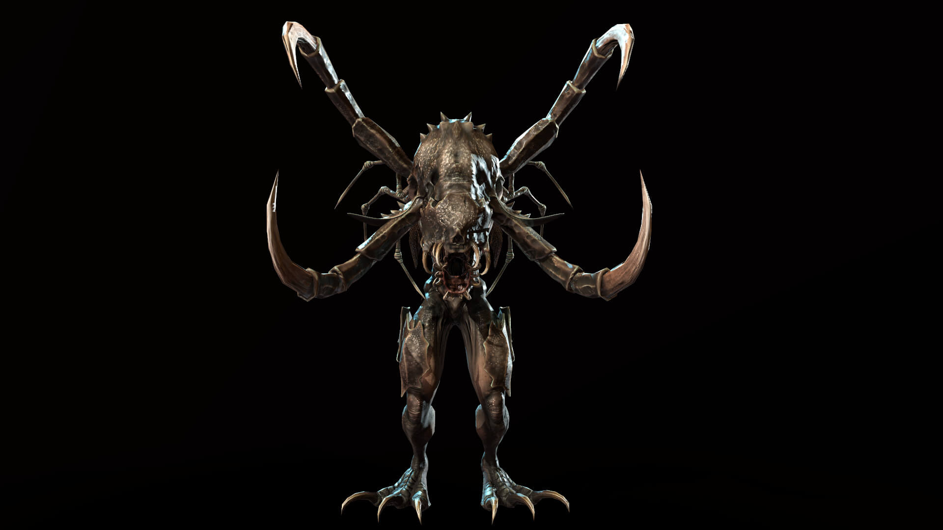 Monster Crab Game Ready - 3D Model by andryuha1981