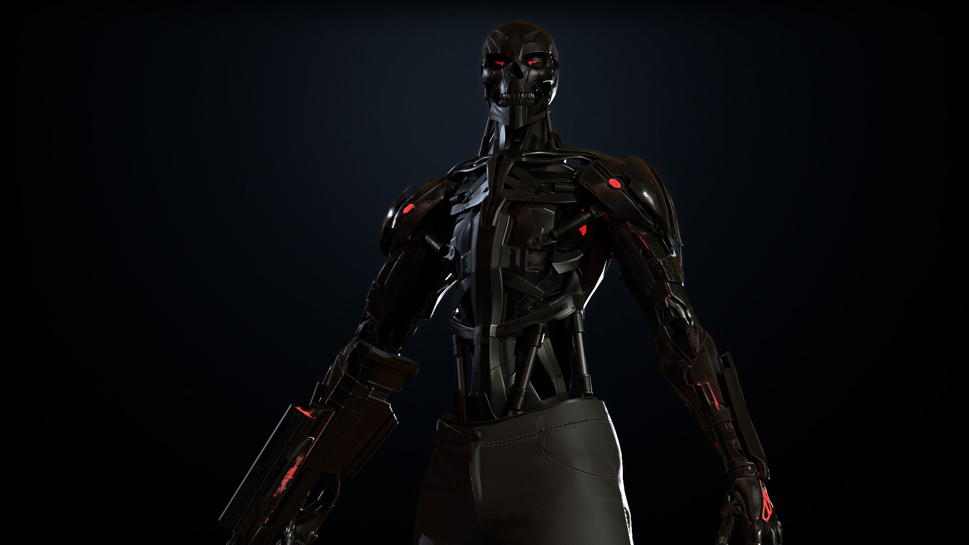 Cyborg Man Game Ready - 3D Model by andryuha1981