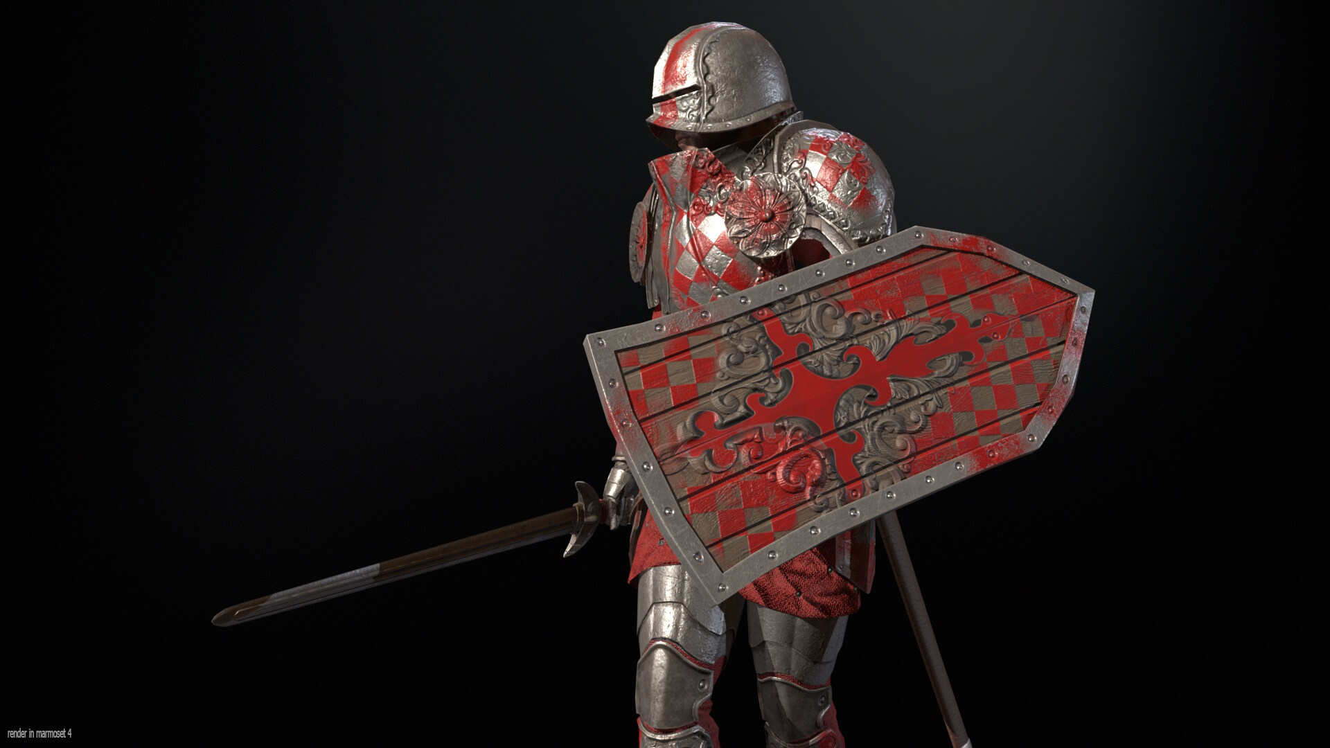 Npc Knight1 Game Ready - 3D Model by andryuha1981