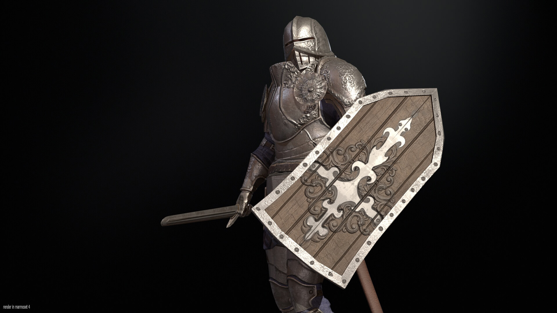Npc Knight1 Game Ready - 3D Model by andryuha1981