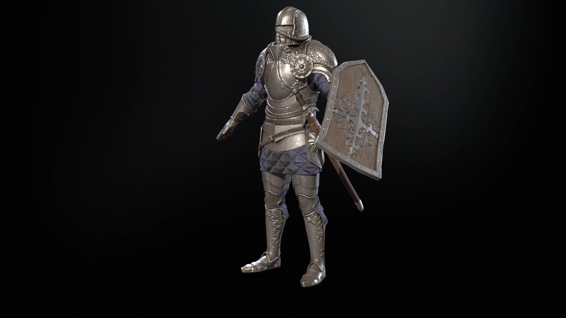 Npc Knight1 Game Ready - 3D Model by andryuha1981