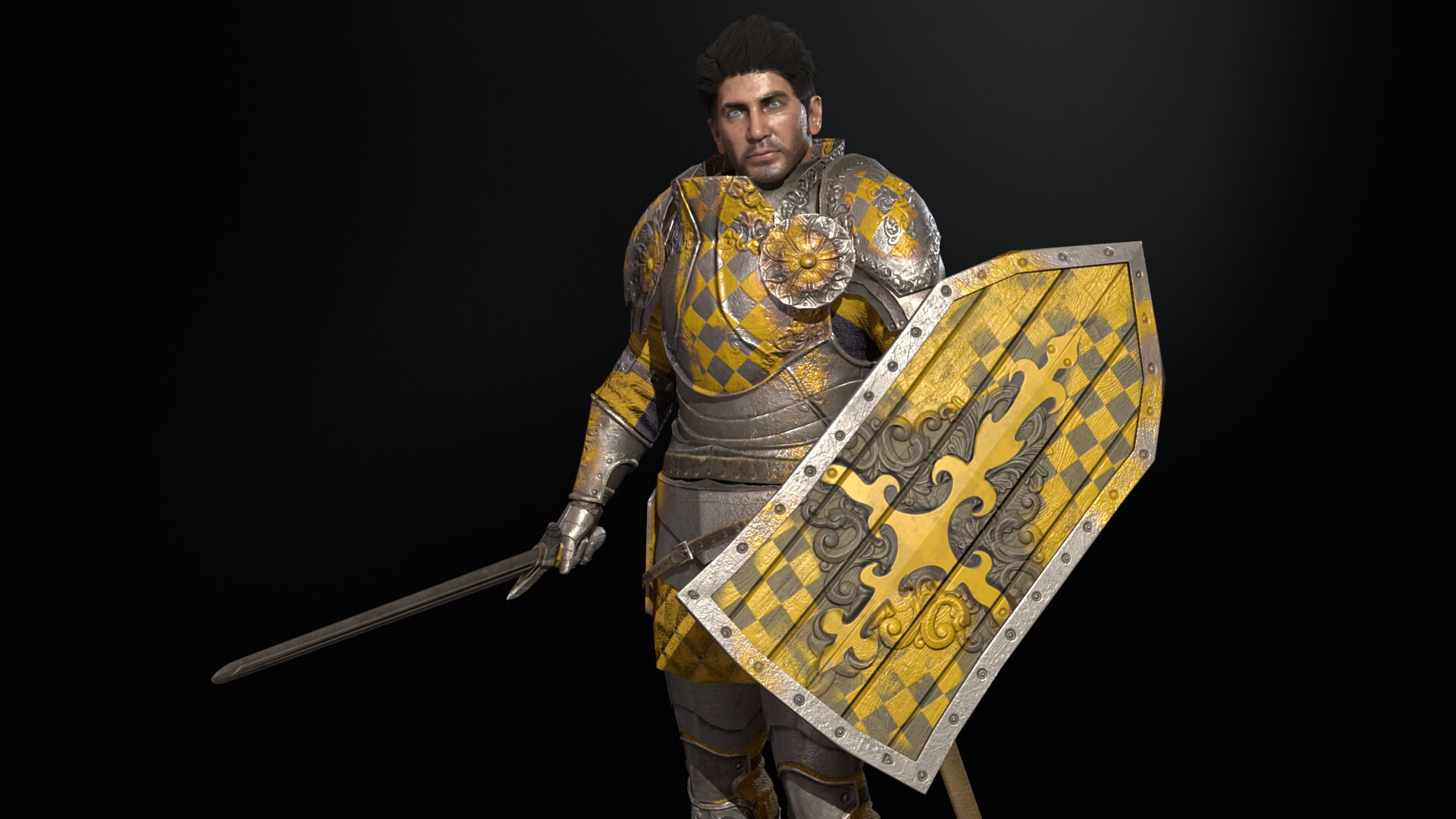 Npc Knight1 Game Ready - 3D Model by andryuha1981