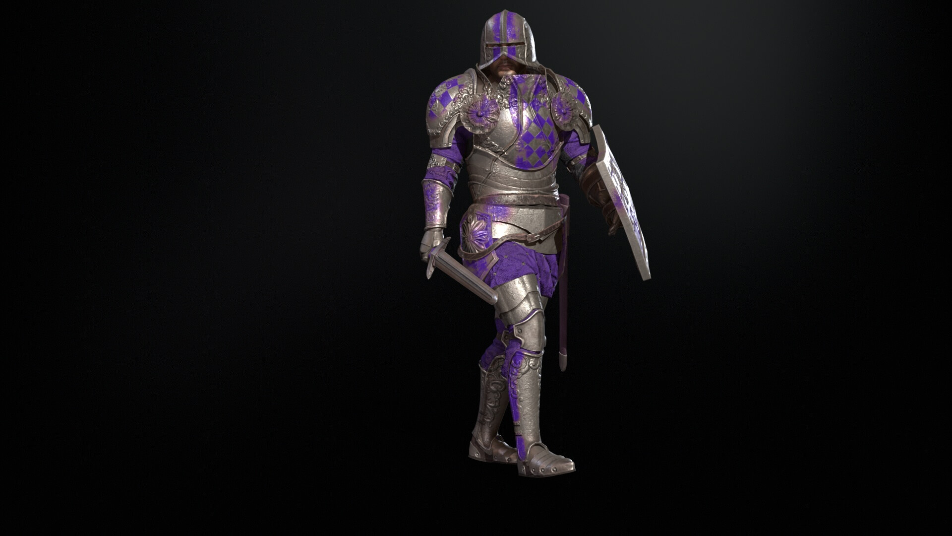 Npc Knight1 Game Ready - 3D Model by andryuha1981