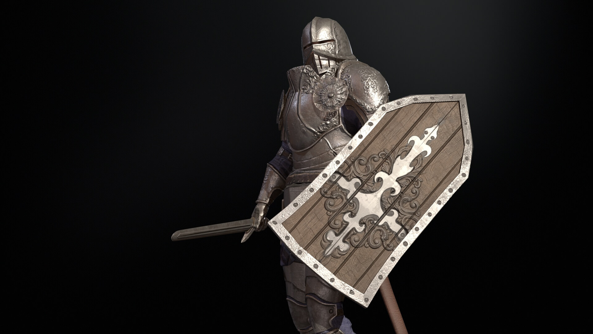 Npc Knight1 Game Ready - 3D Model by andryuha1981