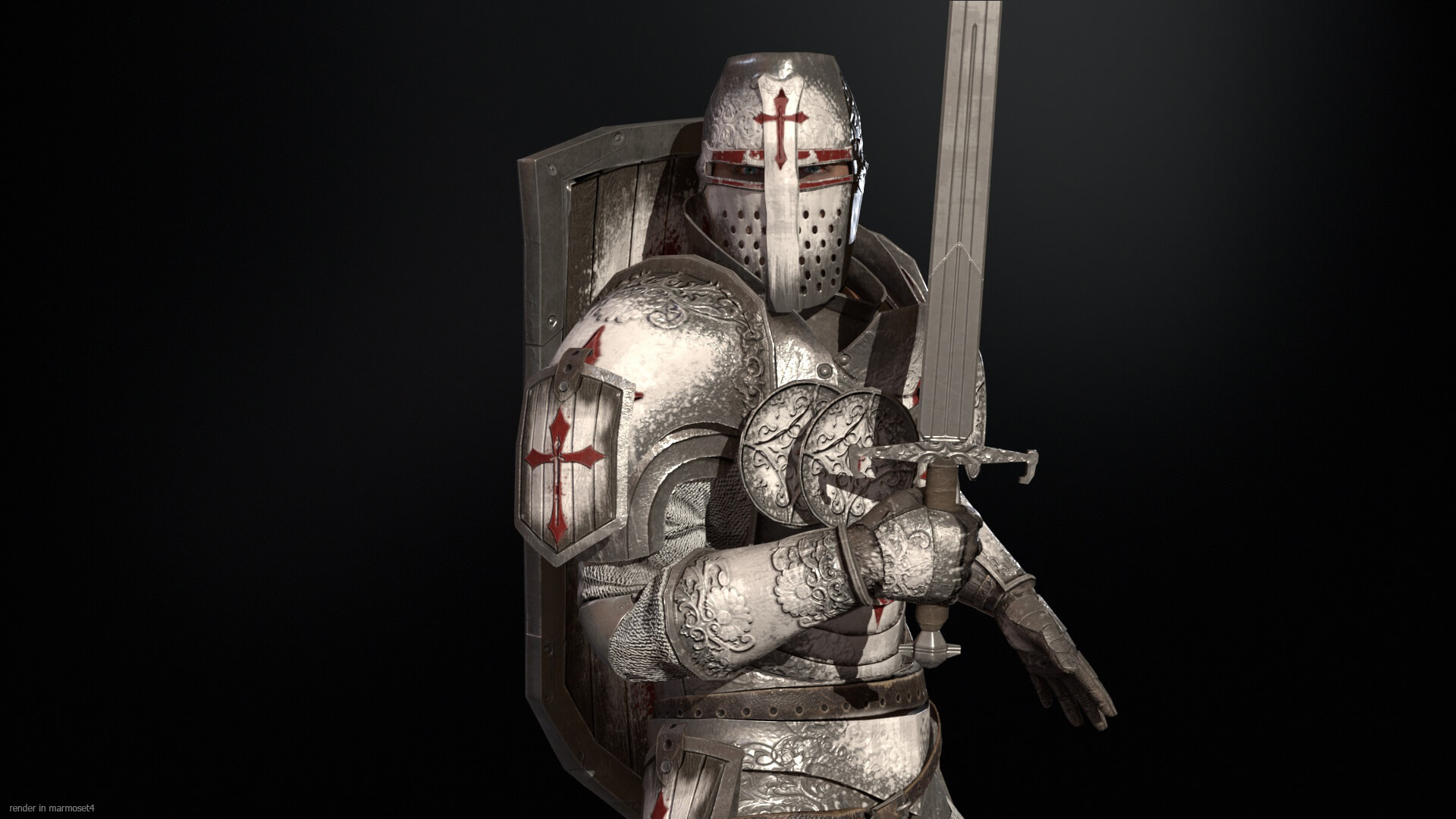 Npc Knight2 Game Ready - 3D Model by andryuha1981