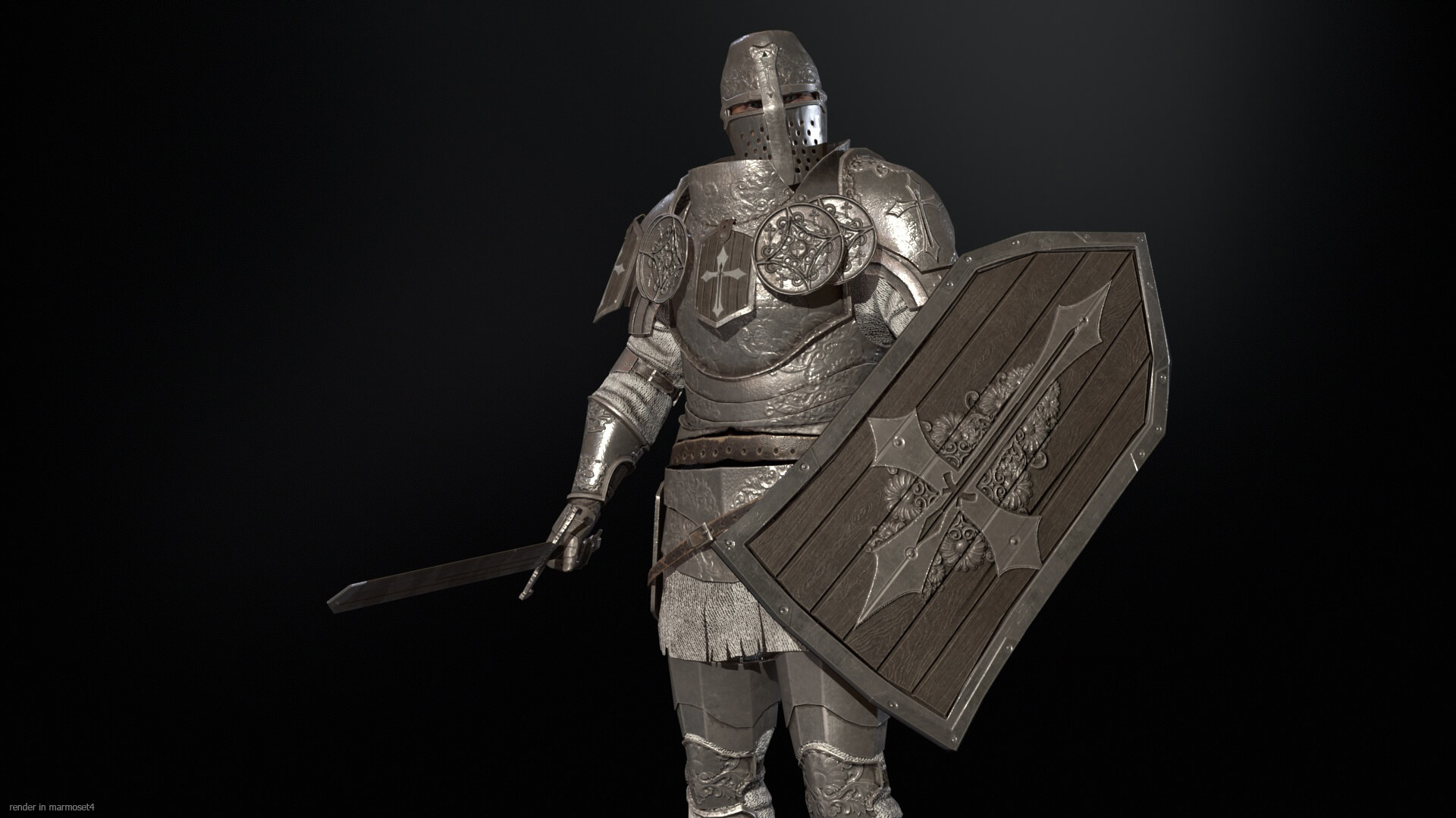 Npc Knight2 Game Ready - 3D Model by andryuha1981