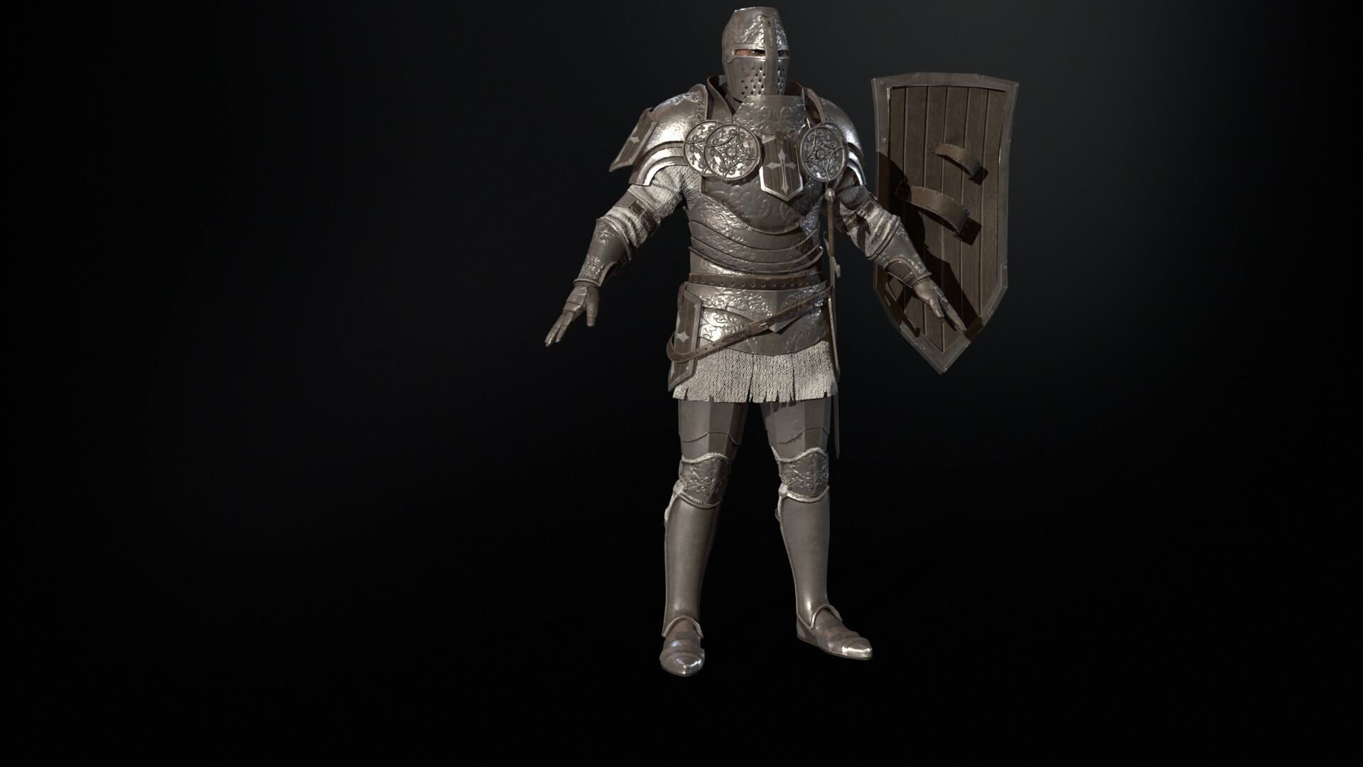 Npc Knight2 Game Ready - 3D Model by andryuha1981