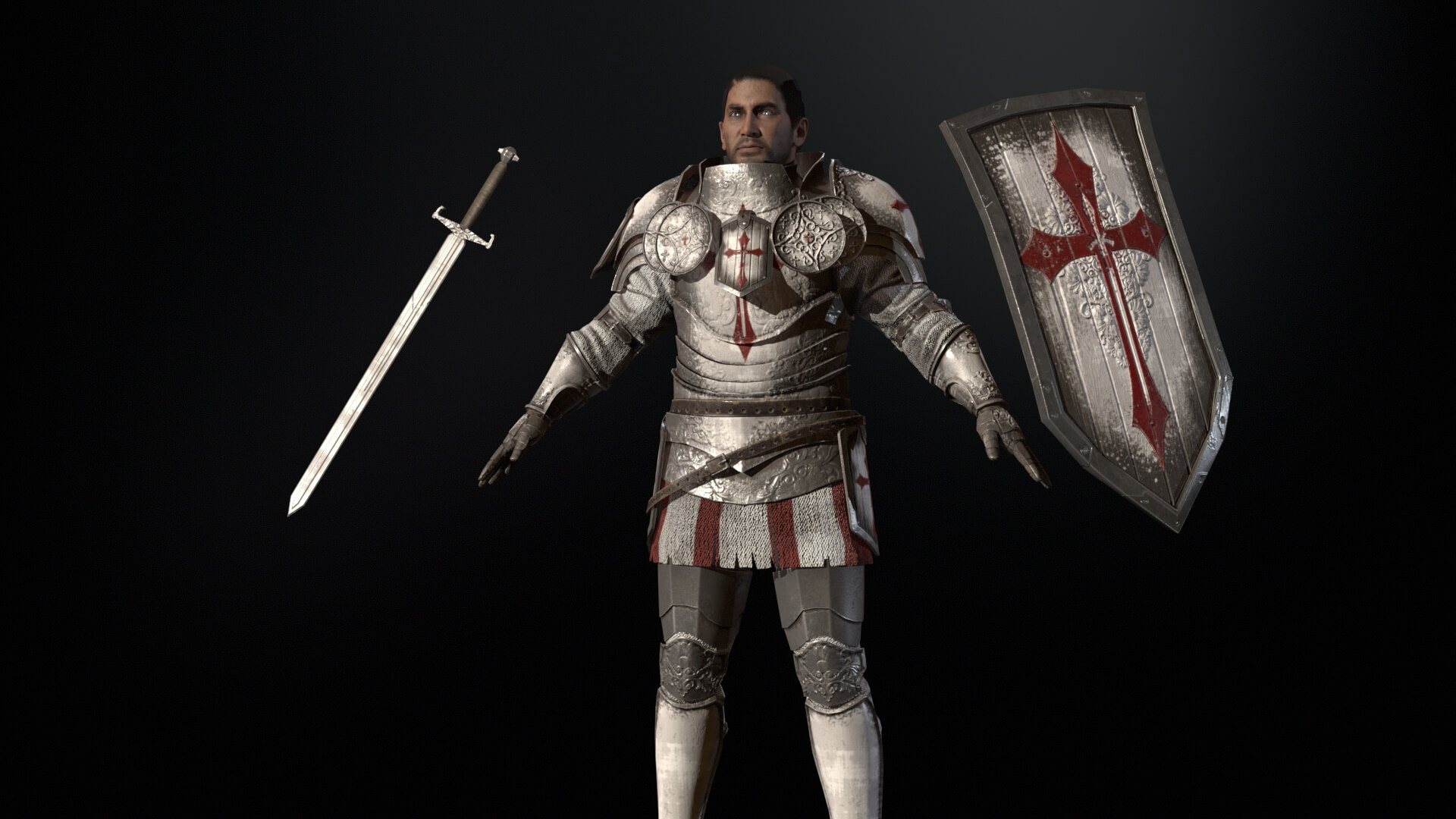 Npc Knight2 Game Ready - 3D Model by andryuha1981