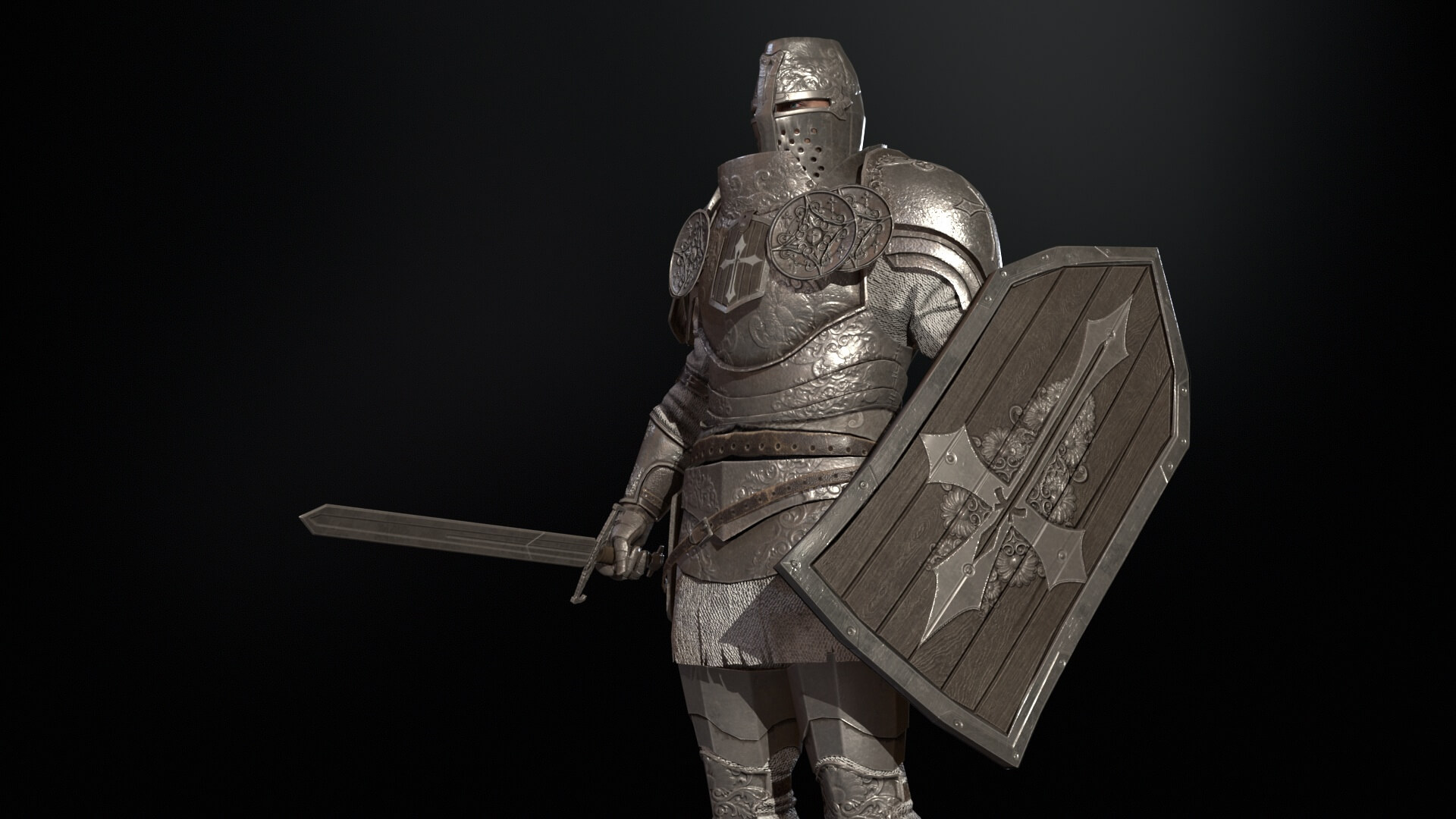 Npc Knight2 Game Ready - 3D Model by andryuha1981