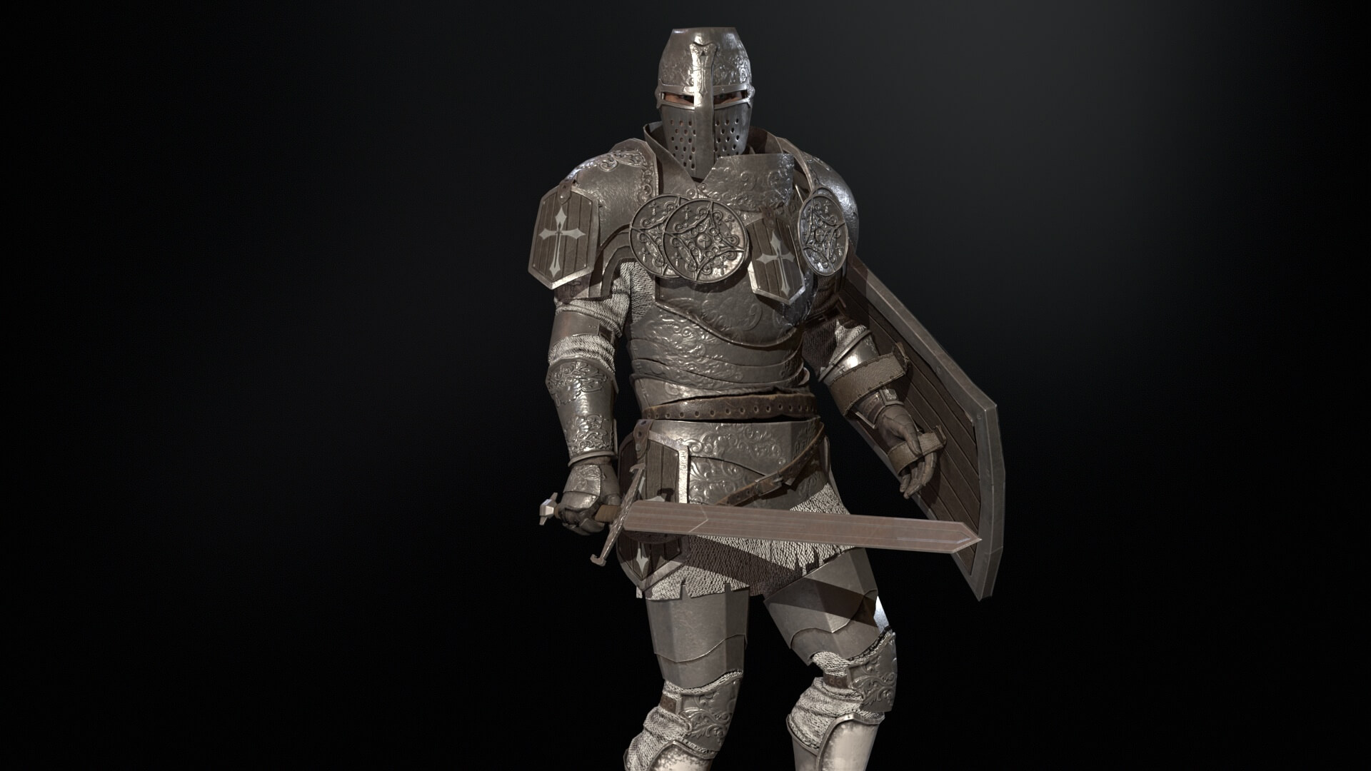 Npc Knight2 Game Ready - 3D Model by andryuha1981