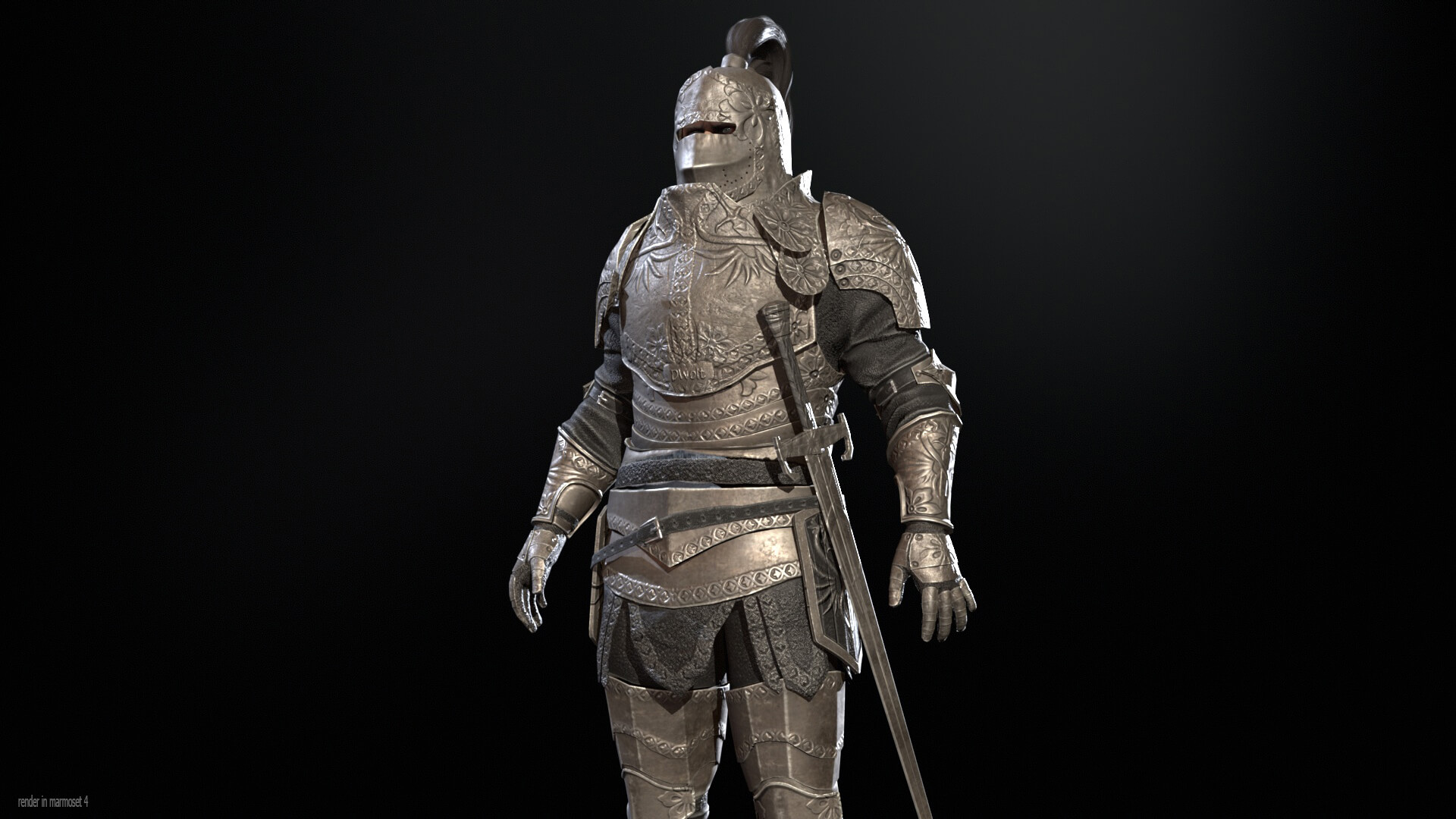 Npc Knight3 Game Ready - 3D Model by andryuha1981